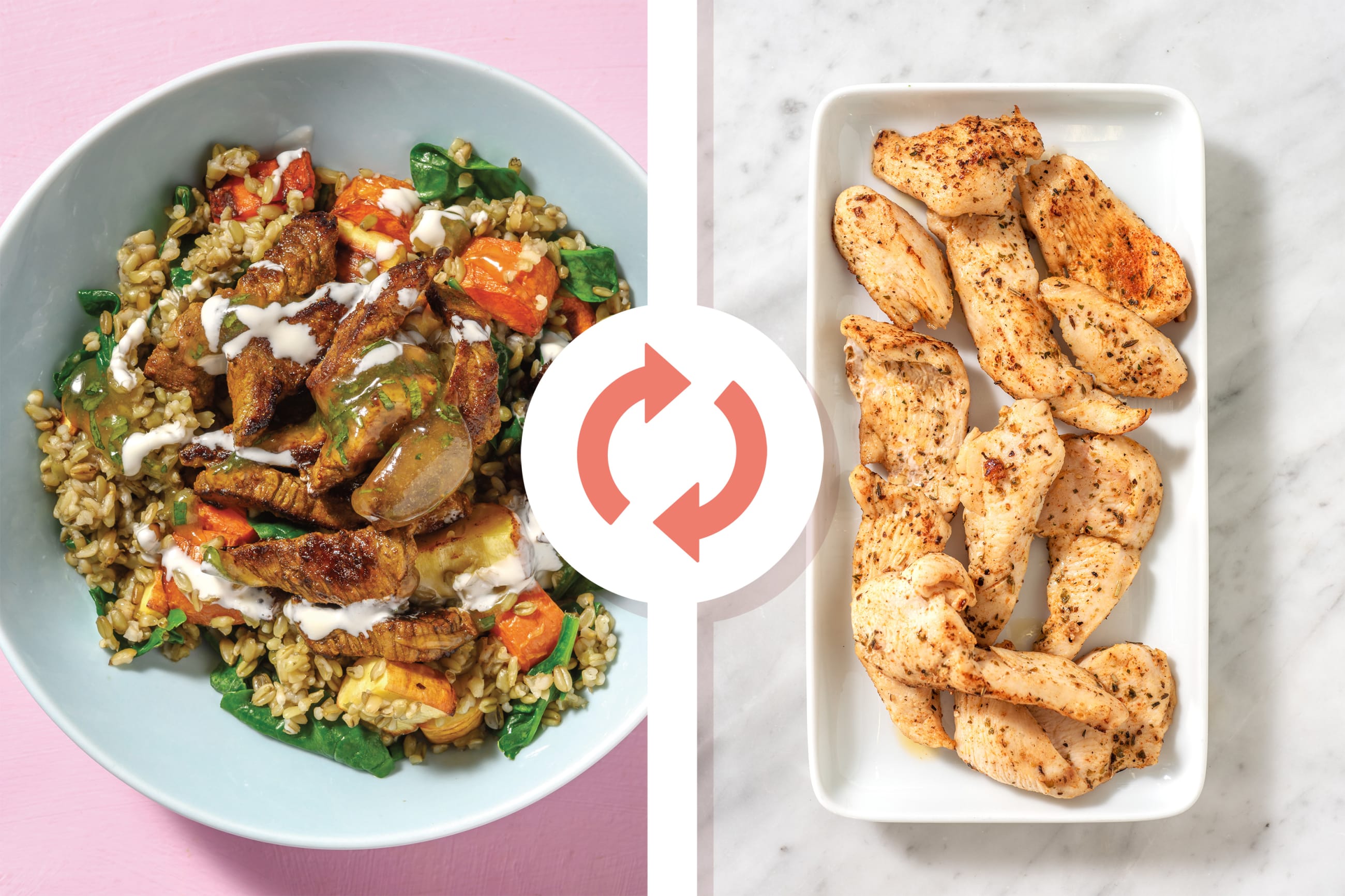 Middle Eastern Chicken & Mint Sauce Recipe | HelloFresh