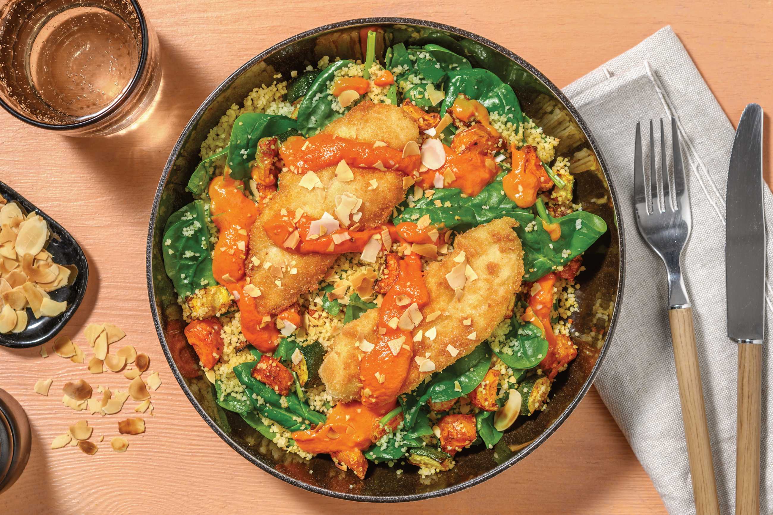 Middle-Eastern Crumbed Chick'n & Chermoula Coconut Sauce Recipe ...