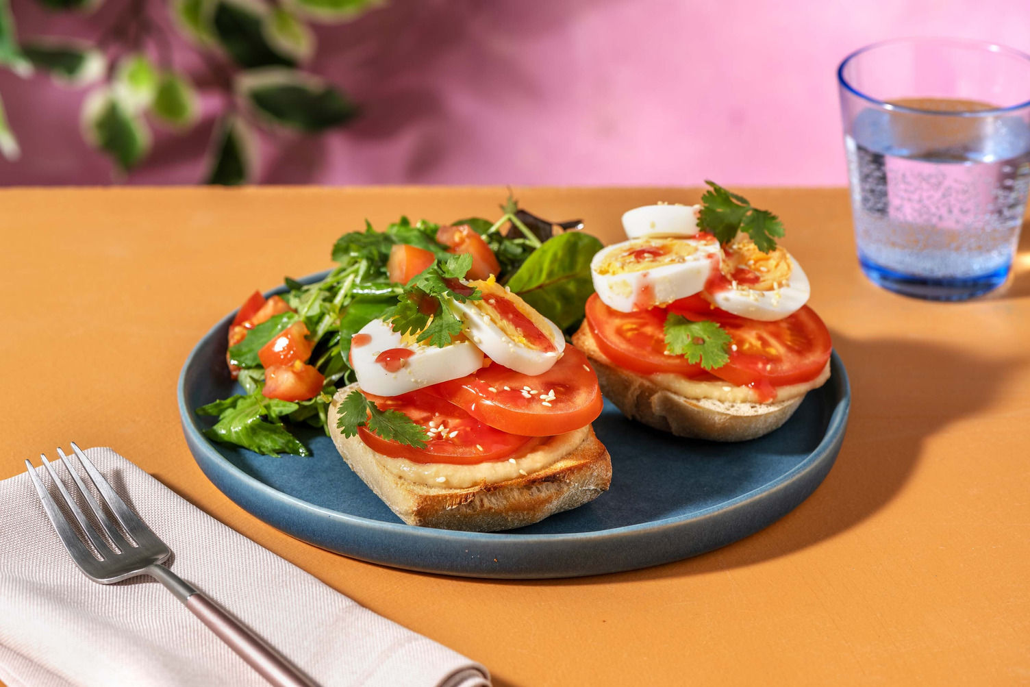 Middle Eastern-Inspired Open-Faced Egg Sammie Recipe | HelloFresh