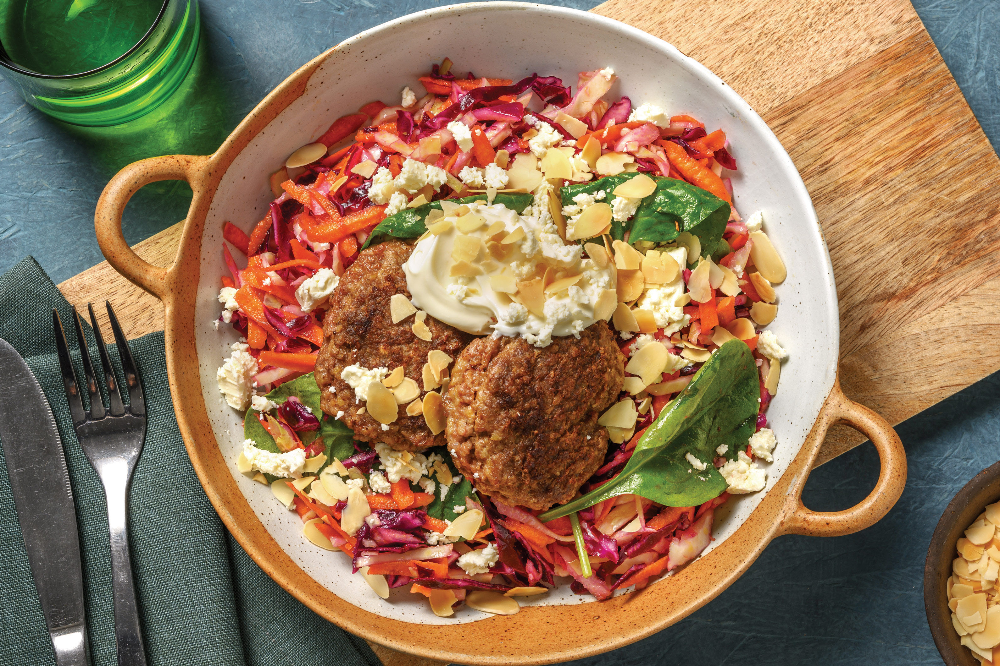 Middle Eastern Lamb Rissole Salad Recipe | HelloFresh