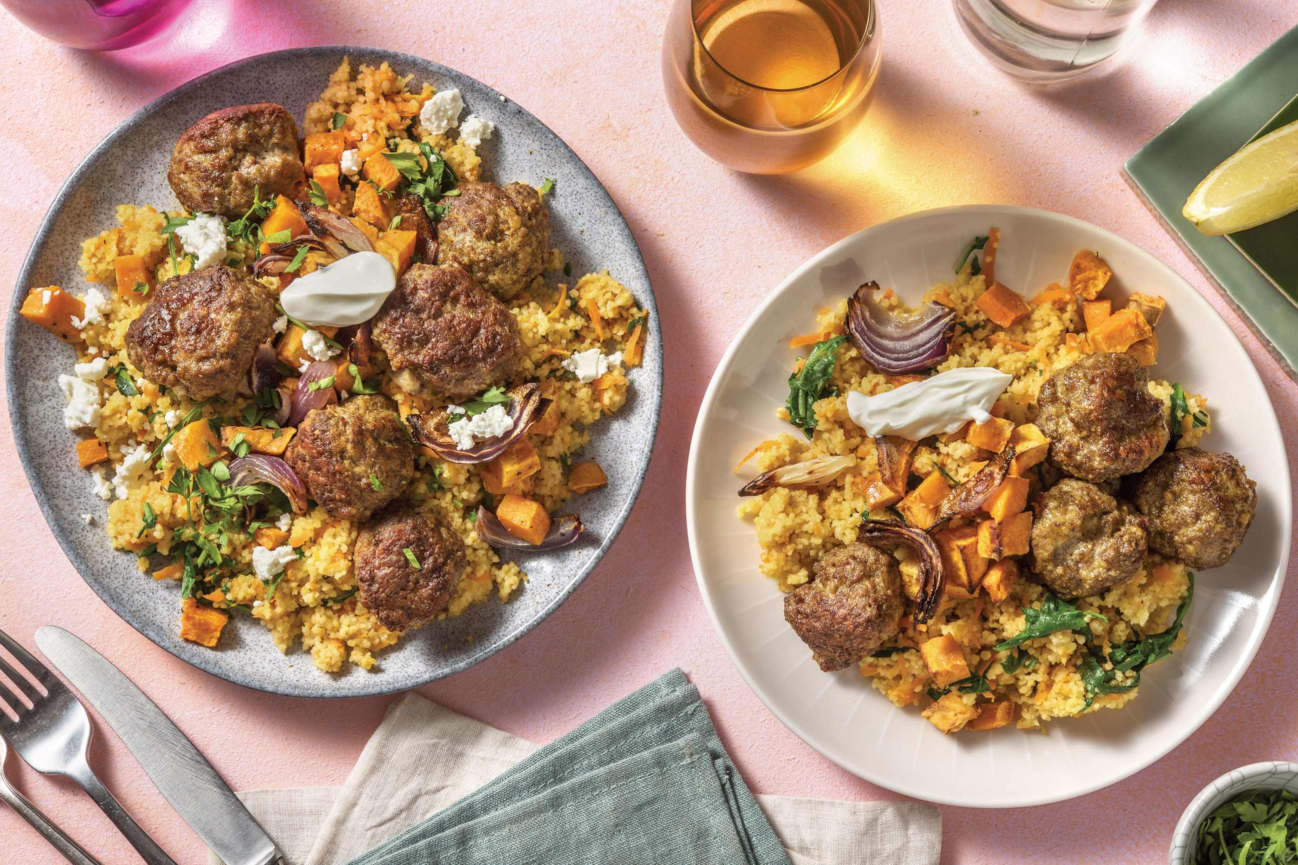 NZ Middle Eastern-Style Beef & Feta Meatballs Recipe | HelloFresh