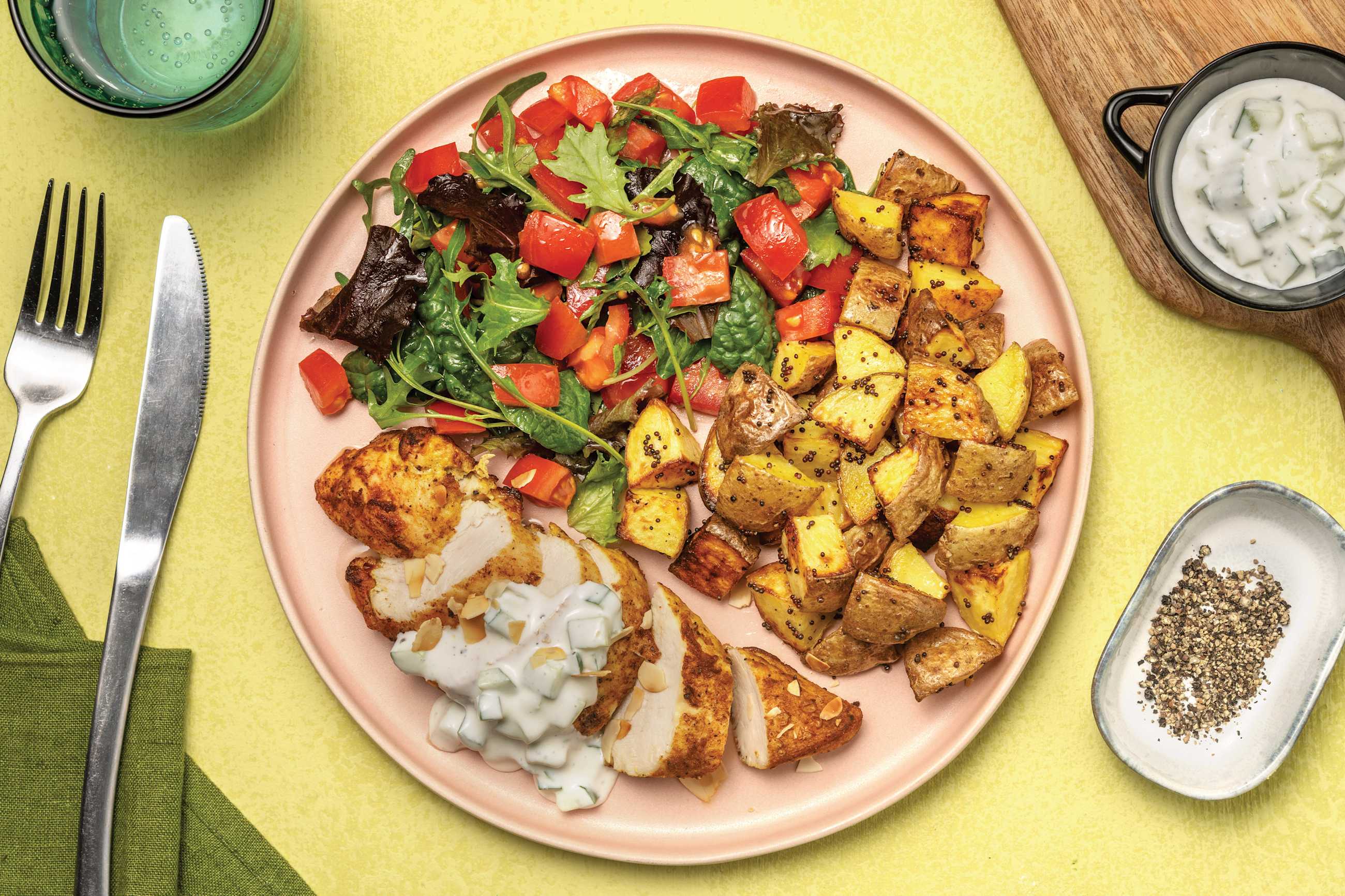 Mild North Indian Chicken & Bombay Potatoes Recipe | HelloFresh