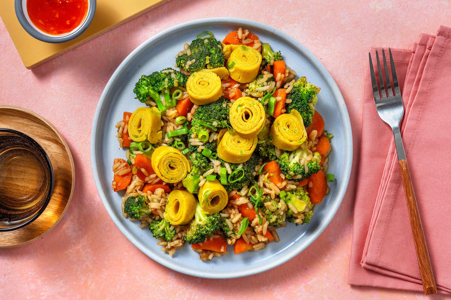 Mildes Nasi Goreng mit Golden Pancakes Rezept | HelloFresh