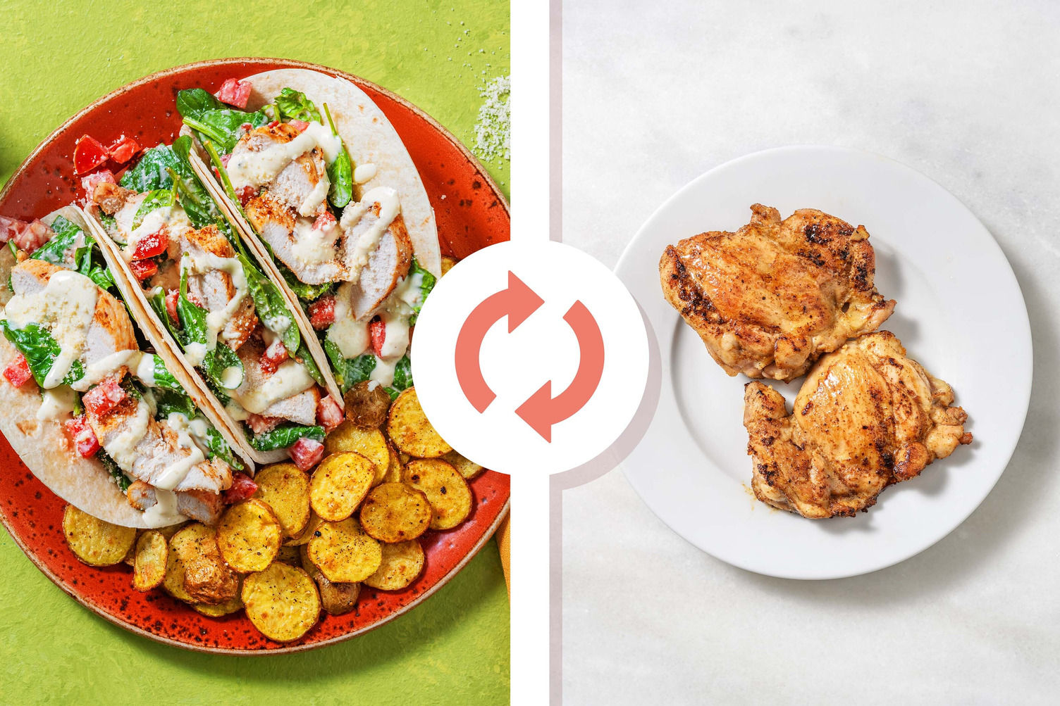 Mini Chicken Thighs Caesar Wraps Recipe | HelloFresh