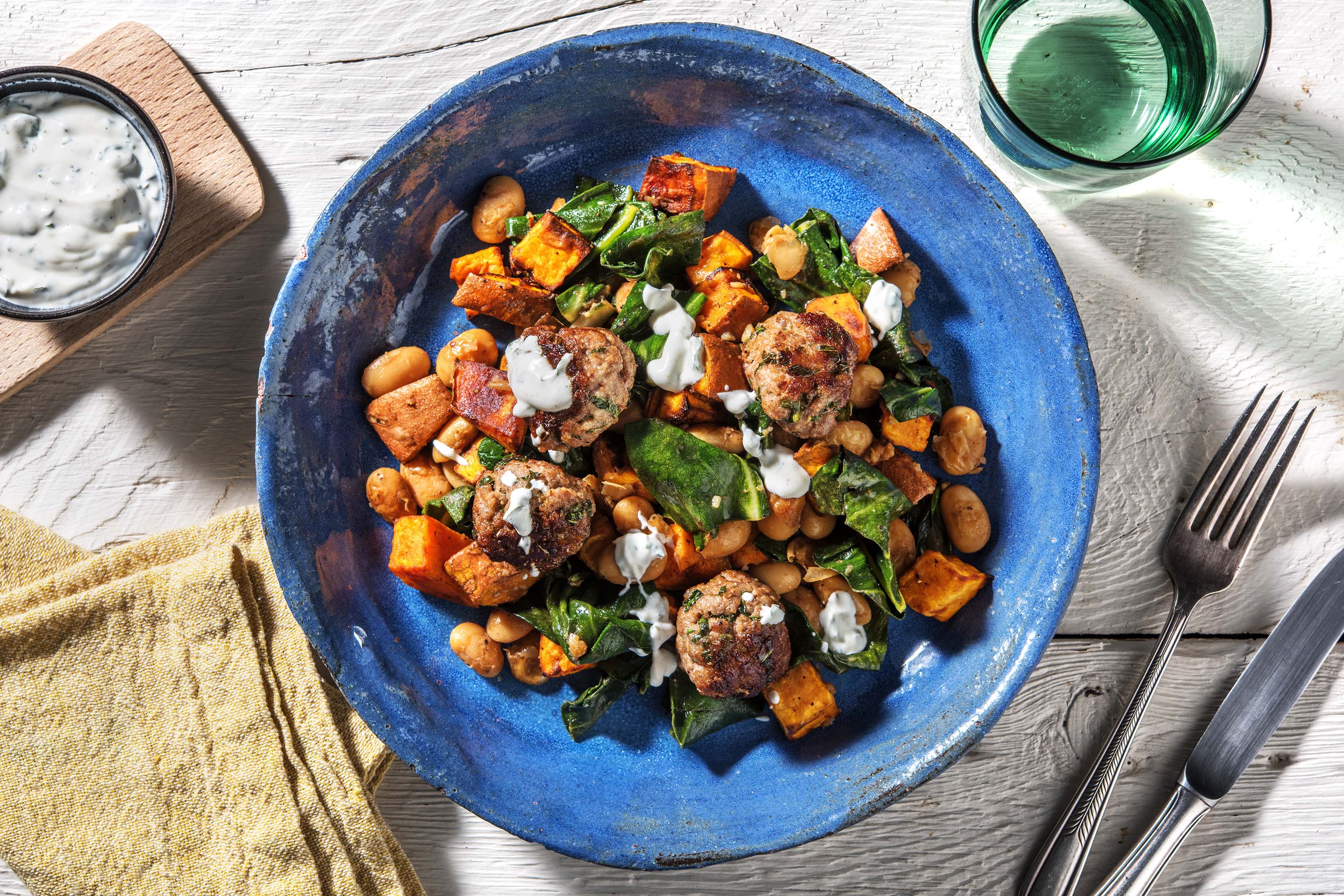 Meatballs, Butterbean & Sweet Potato Recipe | HelloFresh
