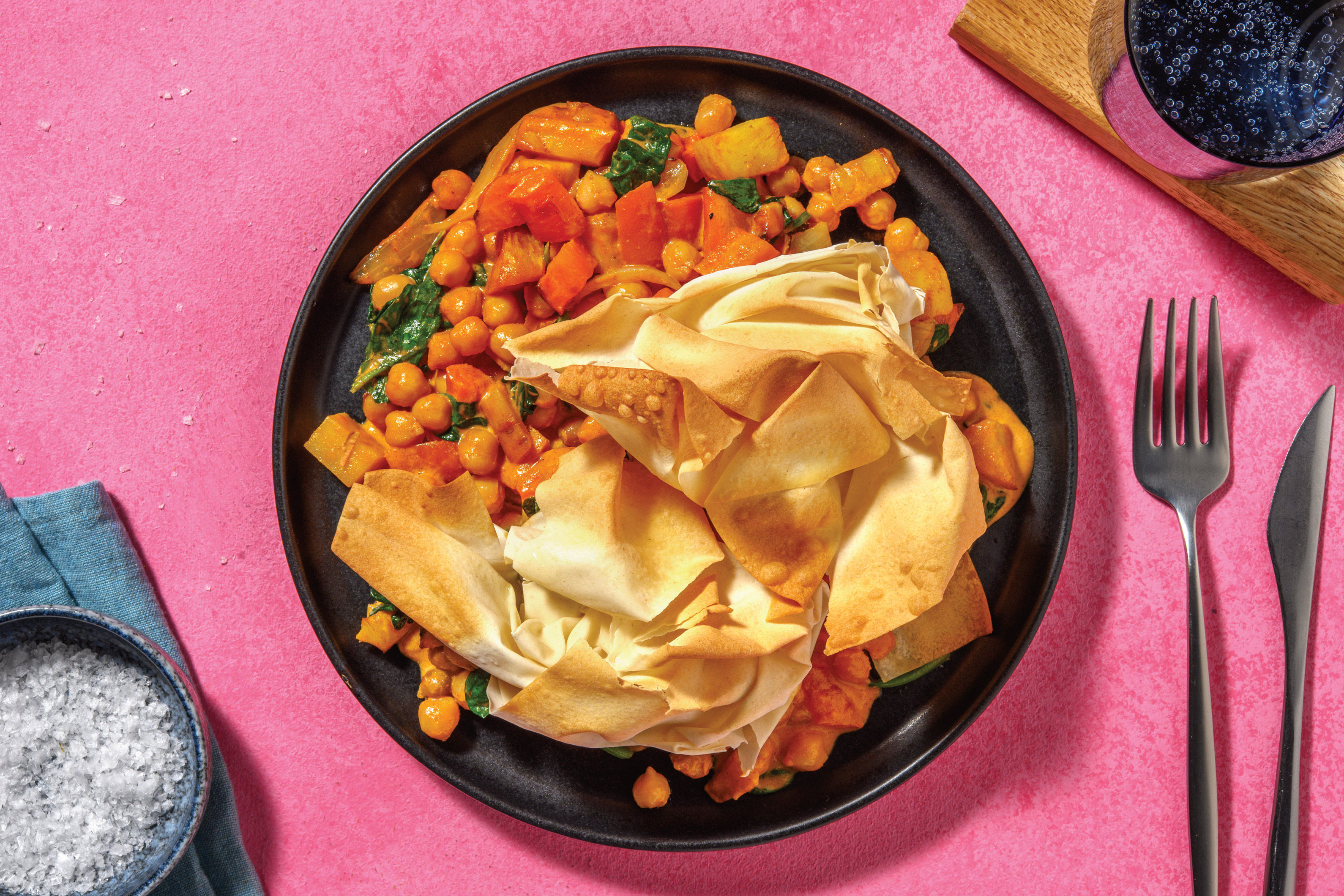 Moroccan Chickpea Filo Pie Recipe | HelloFresh