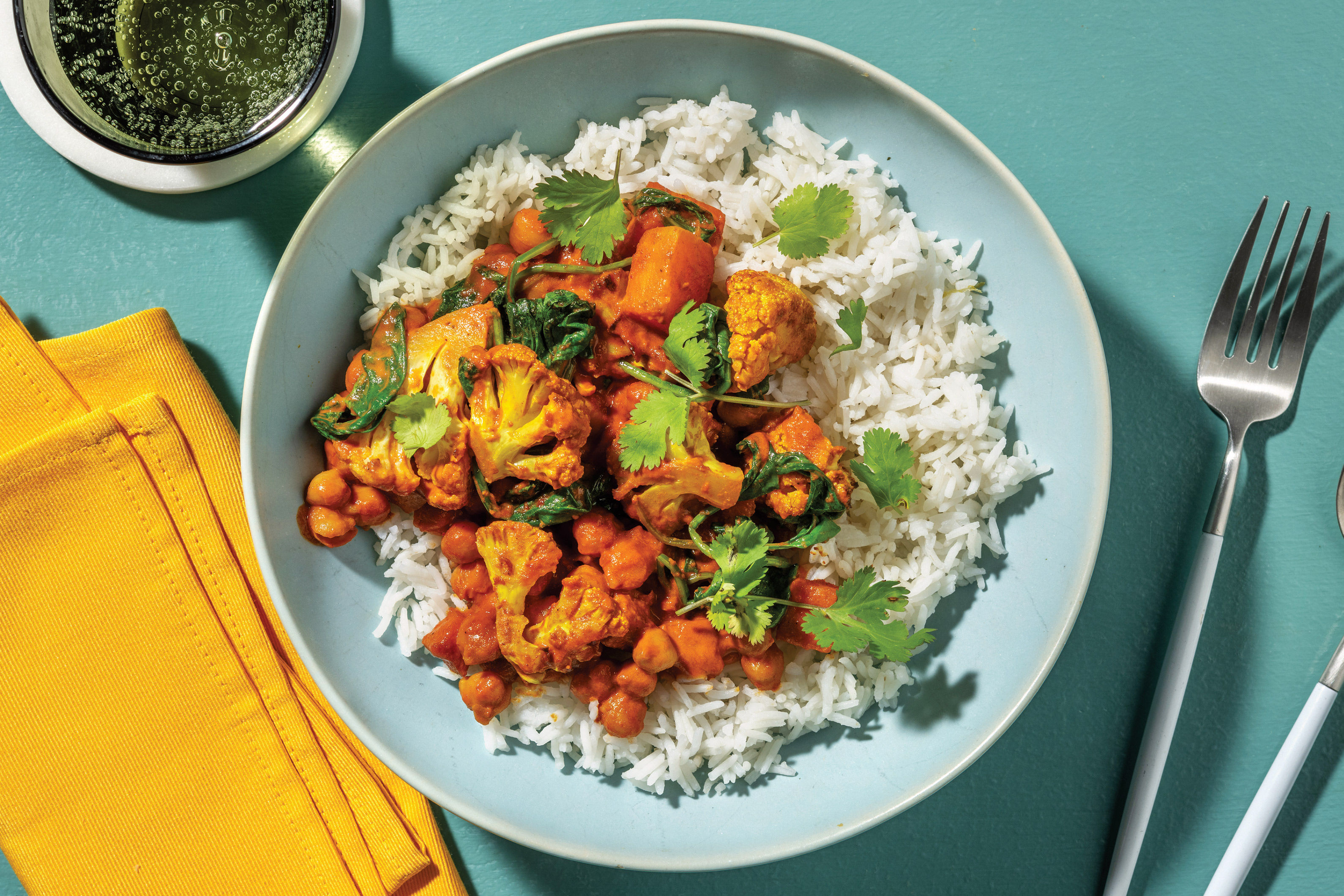 Moroccan Chickpea & Roast Veggie Curry Recipe | HelloFresh