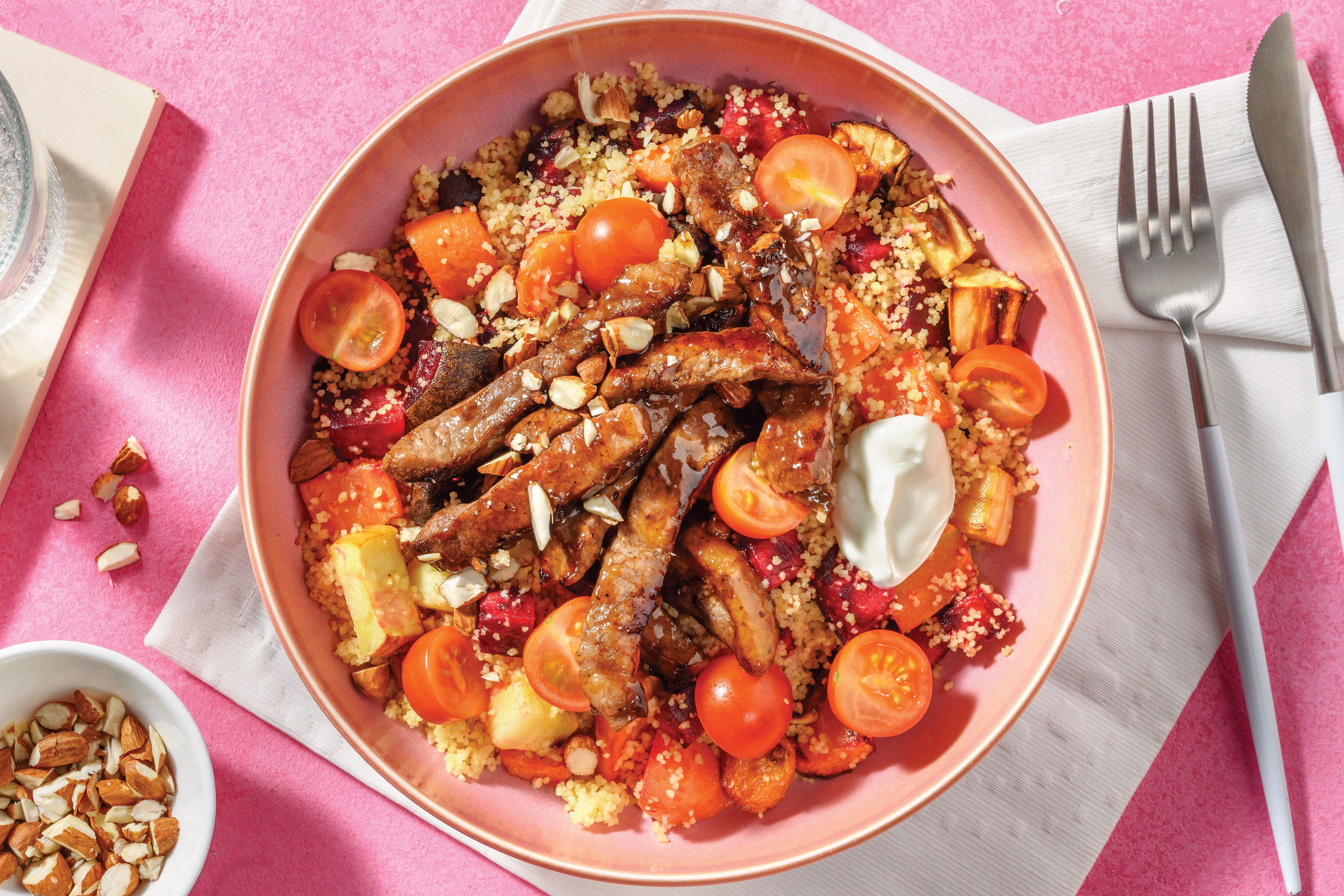 Moroccan Honey Beef & Veggie Couscous Recipe | HelloFresh