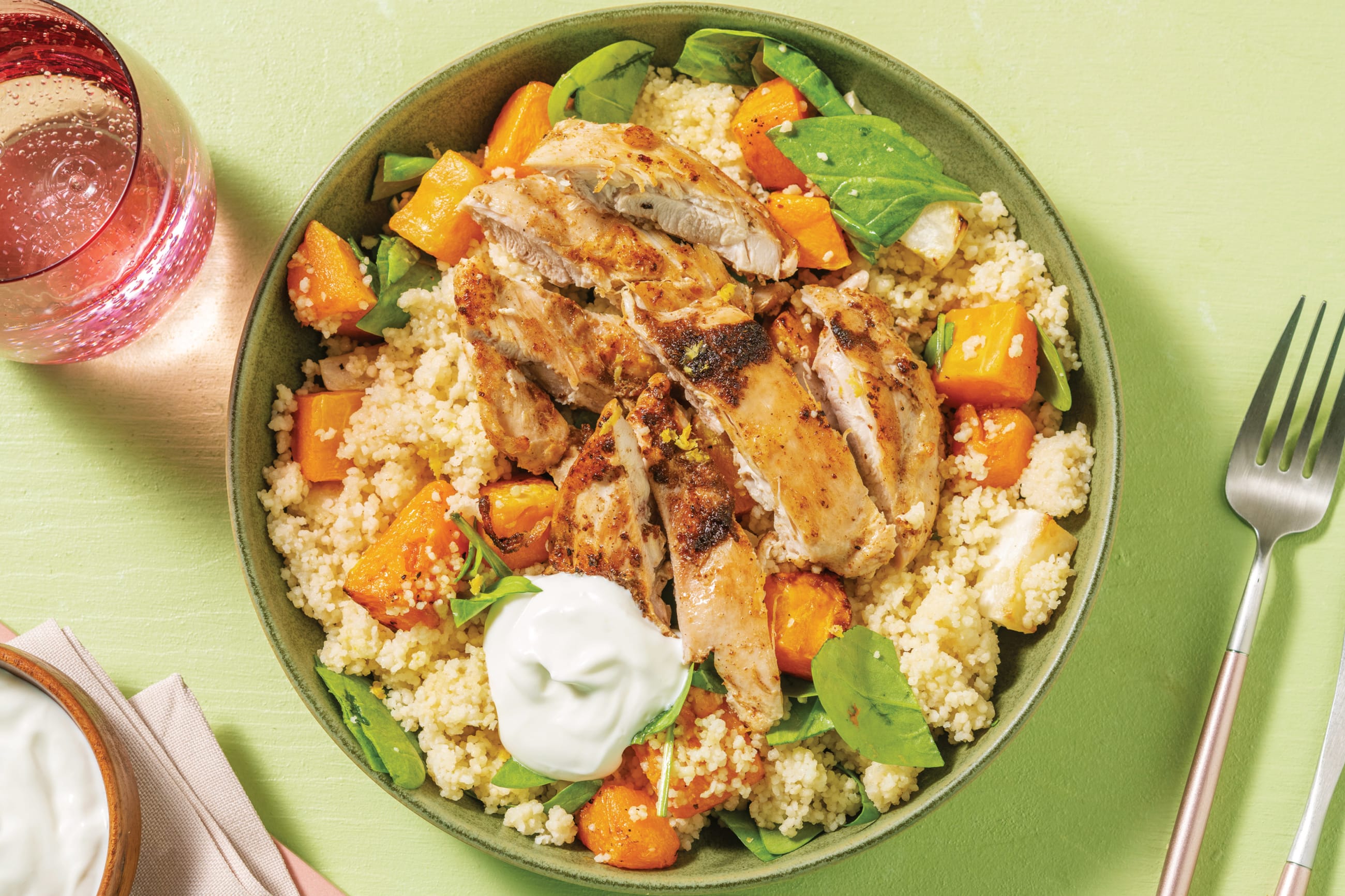 Moroccan Honey Chicken & Zesty Veggie Couscous Recipe | HelloFresh