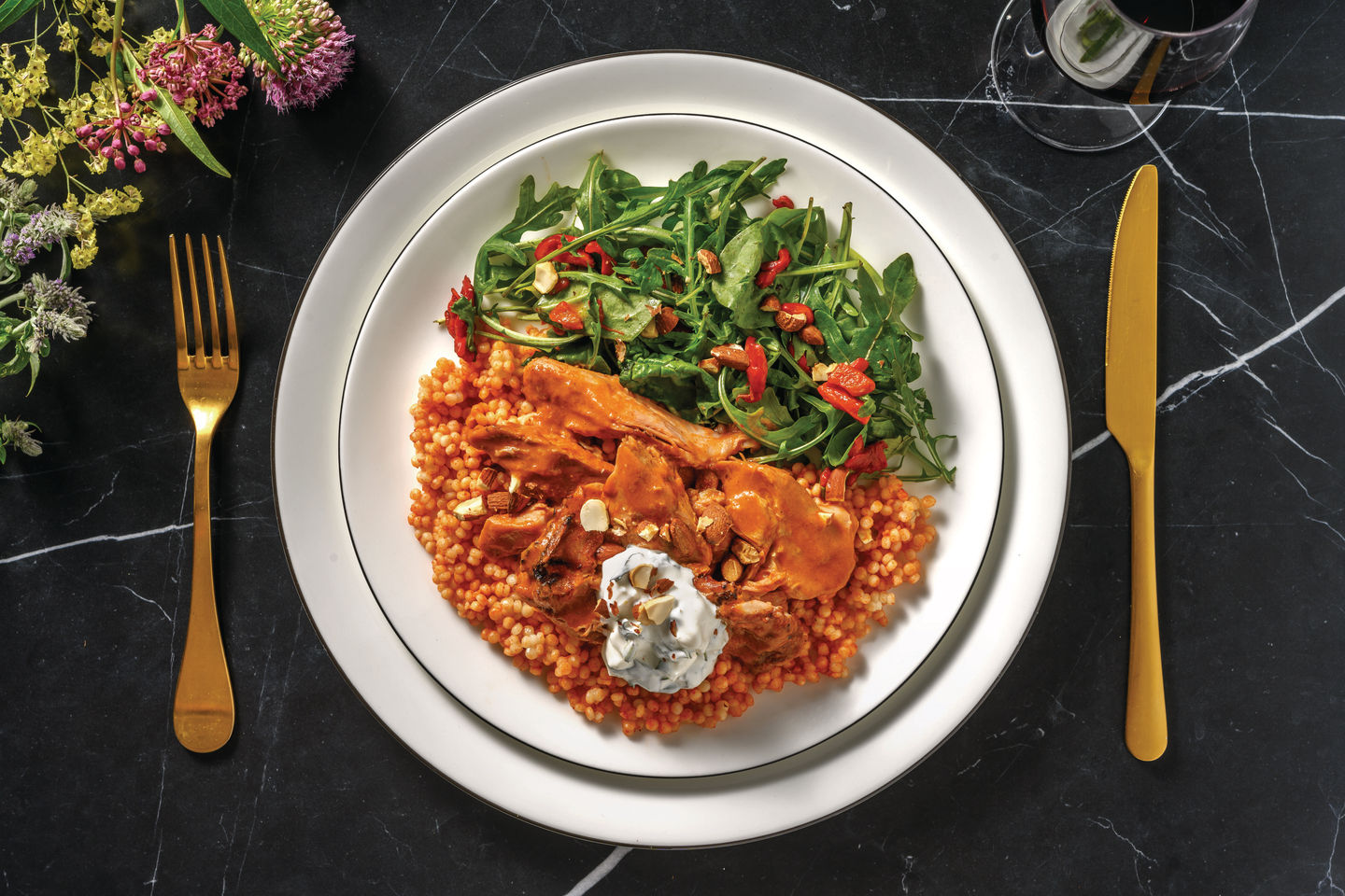 Chermoula-Coconut Lamb & Pearl Couscous Recipe | HelloFresh