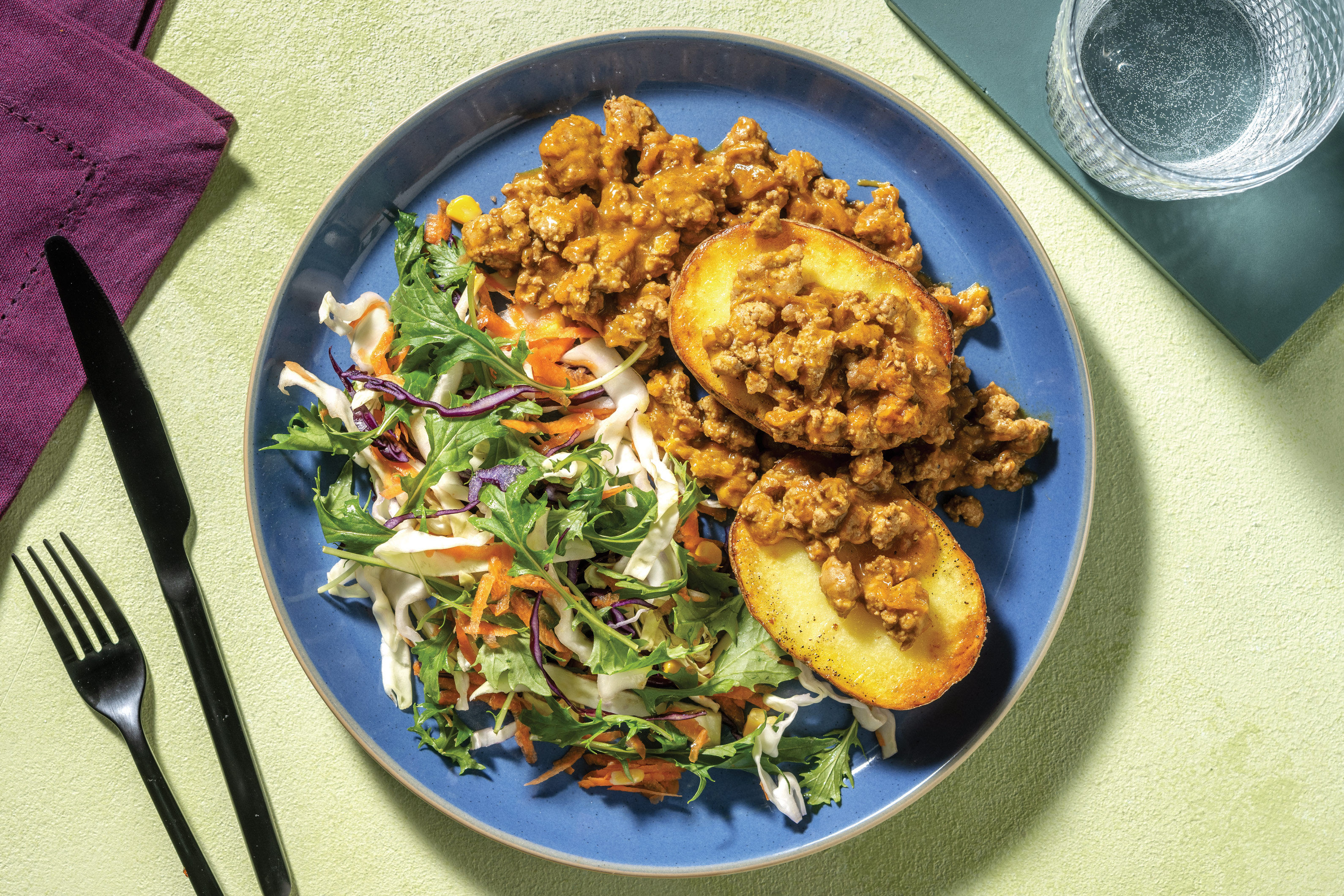 Mumbai Beef & Pork Jacket Potatoes Recipe | HelloFresh