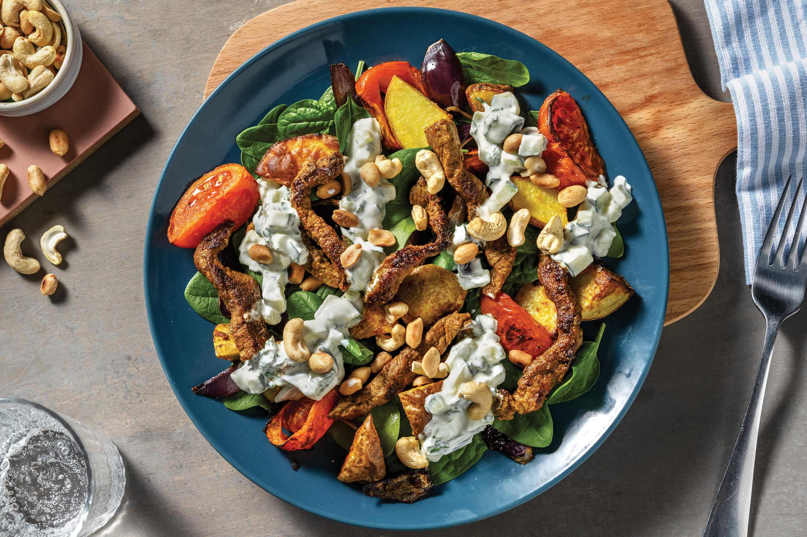 Mumbai Beef Strip & Spiced Potato Salad Recipe | HelloFresh