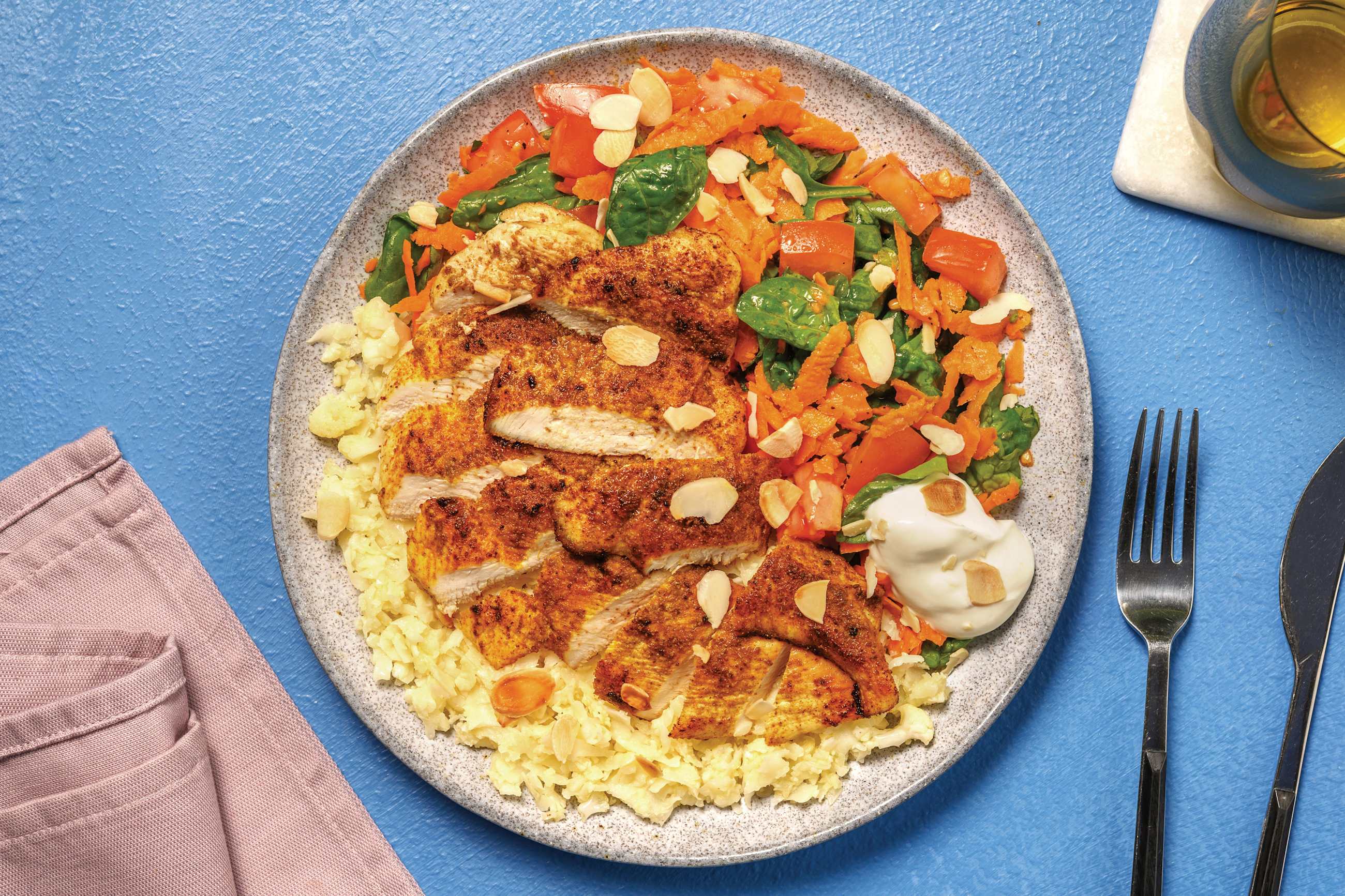 Mumbai-Spiced Chicken & Cauli-Rice Recipe | HelloFresh