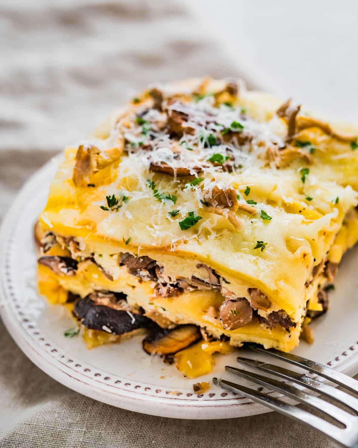Creamy Mushroom and Bacon Lasagna Recipe | HelloFresh