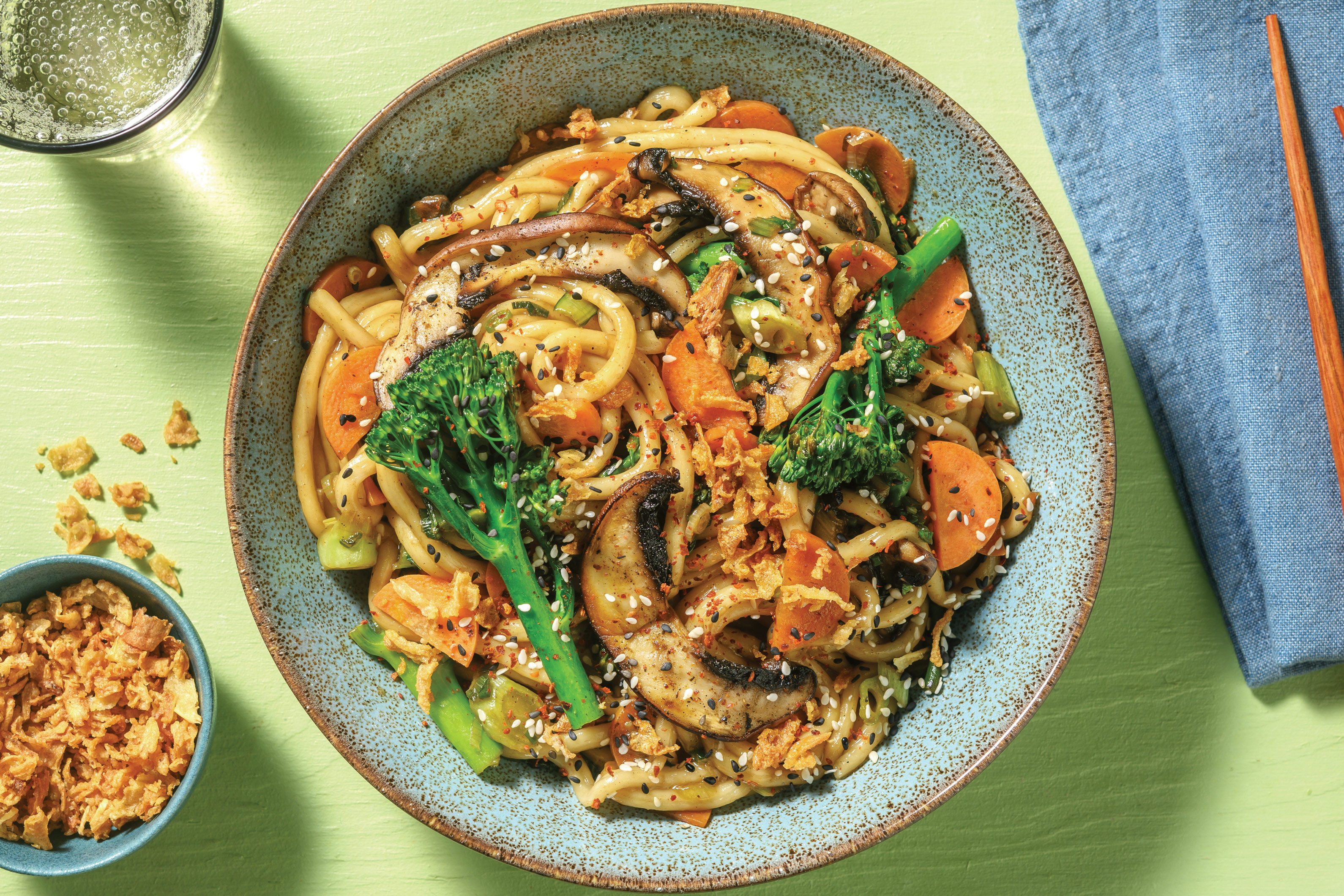 Mushroom & Veggie Udon Noodles Recipe | HelloFresh