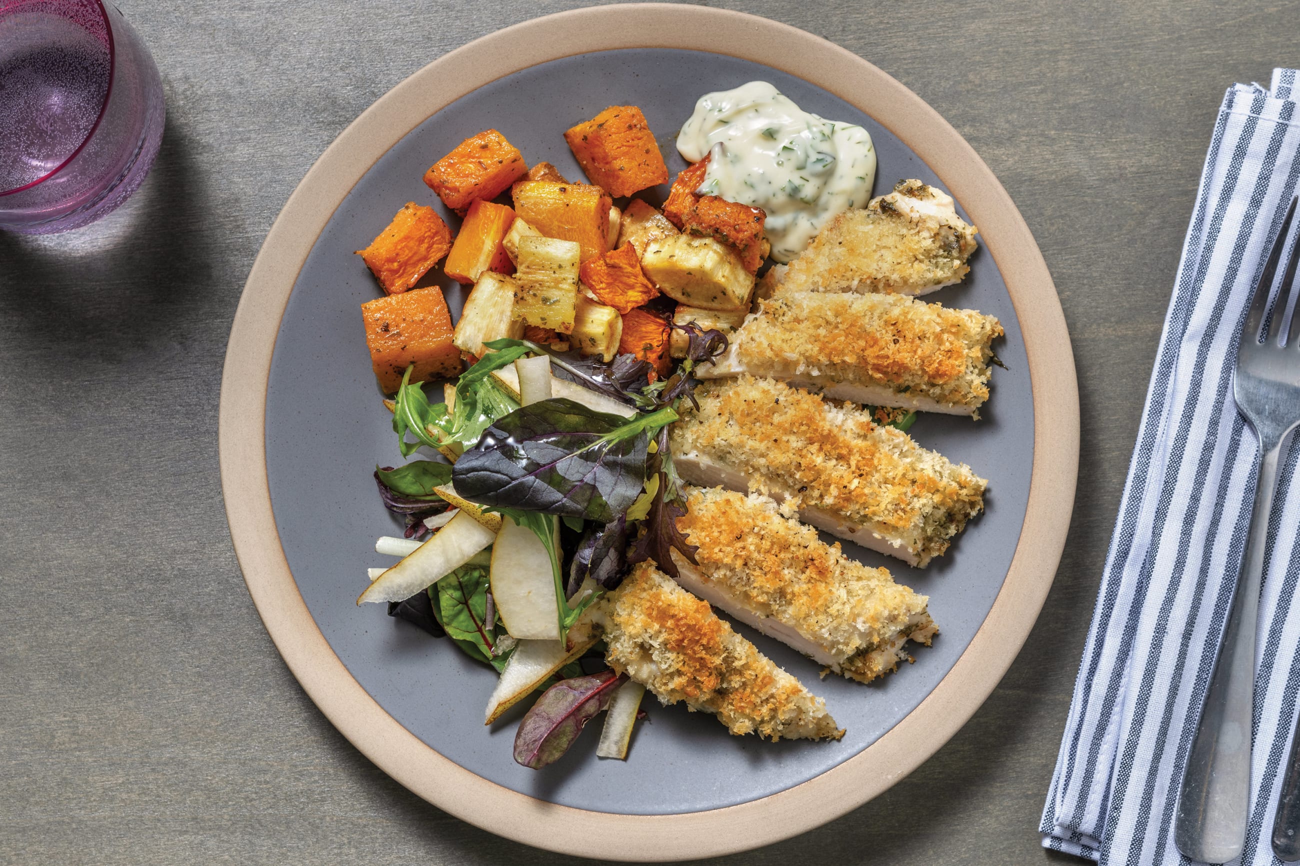 Garlic & Parmesan Crumbed Chicken Recipe | HelloFresh