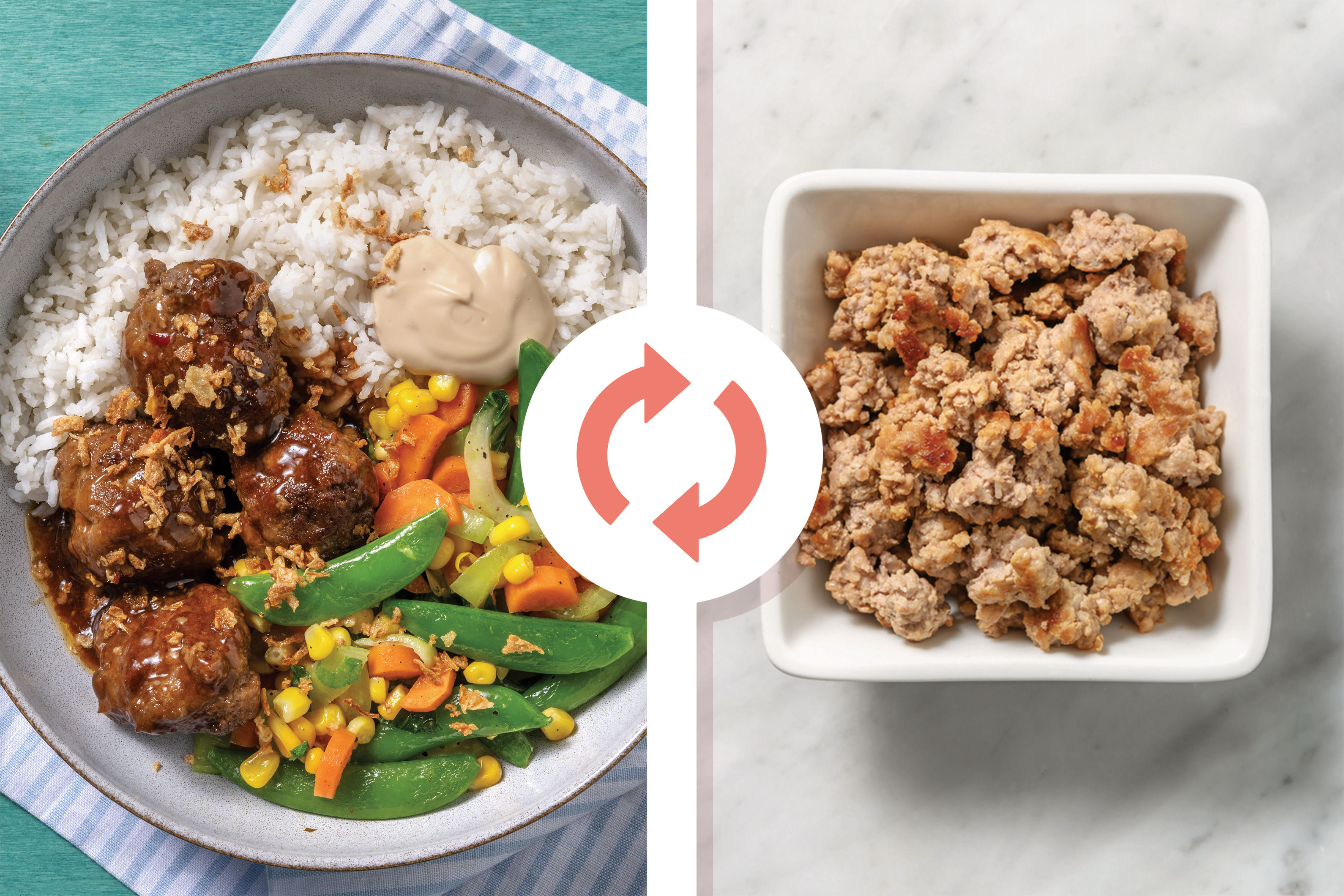 Quick Sticky Chicken Meatball Rice Bowl Recipe | HelloFresh