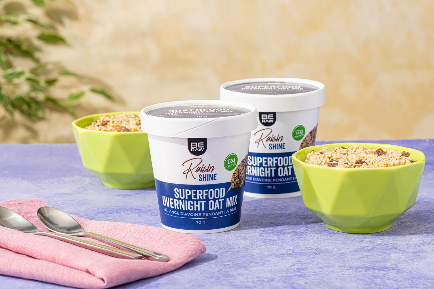 BeRaw Oatmeal Cups Raisin Shine Recipe | HelloFresh