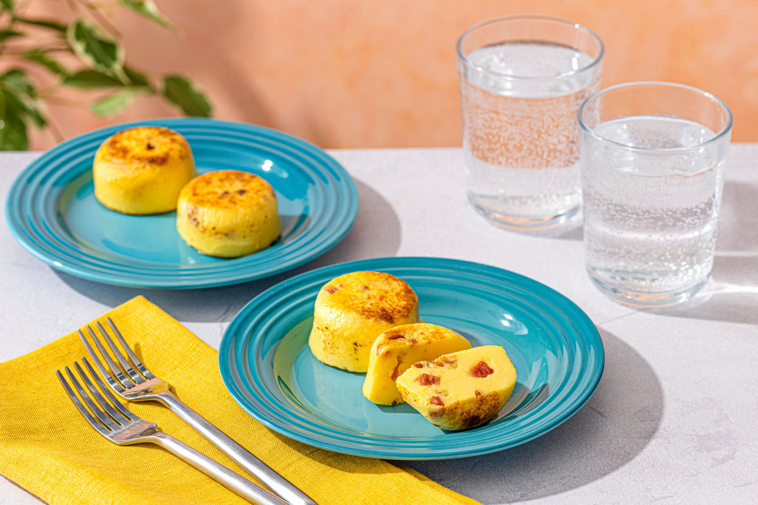 Cheddar & Bacon Two-Bite Omelettes Recipe | HelloFresh