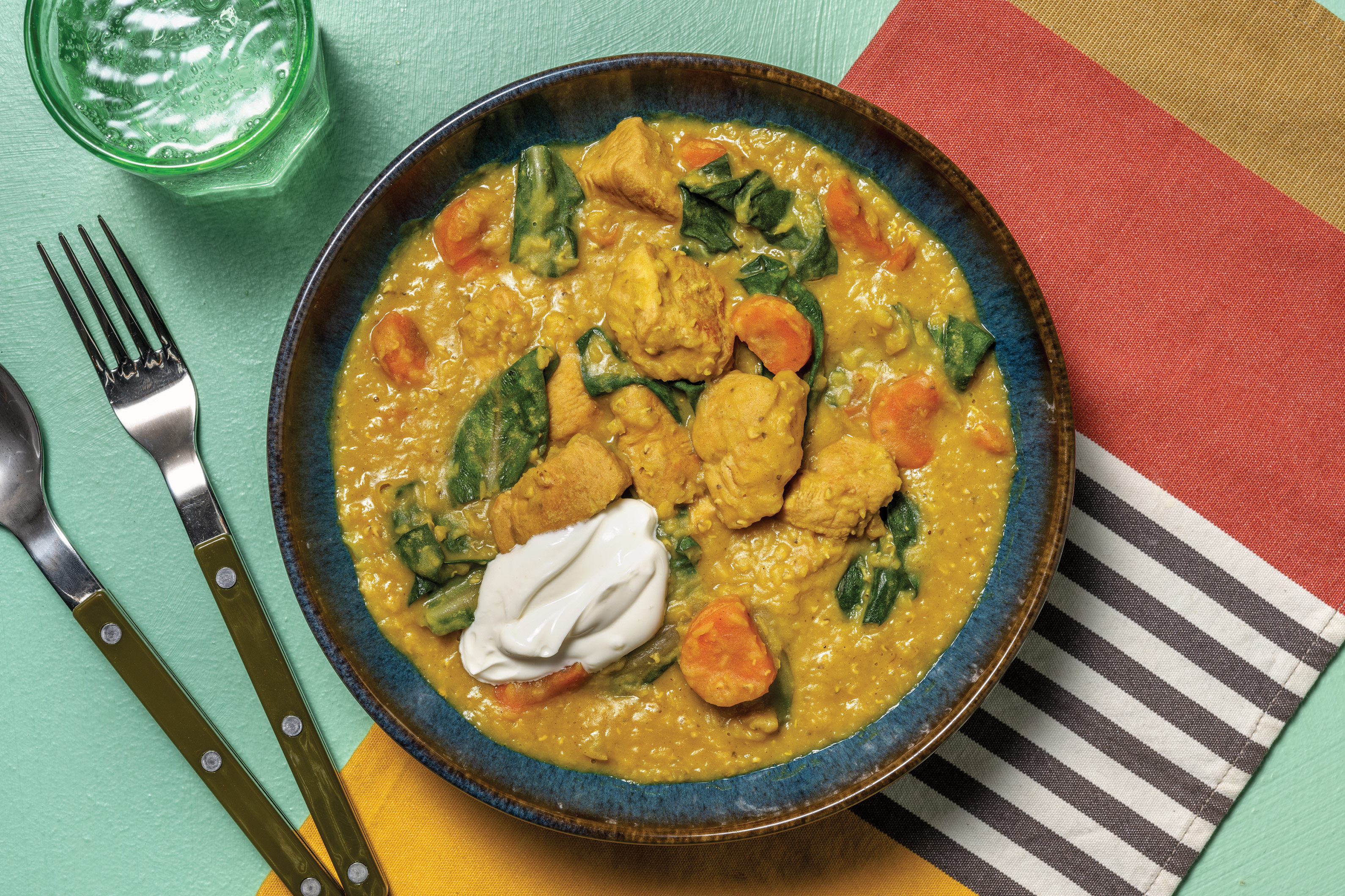 One-Pot Chicken & Silverbeet Dhal Recipe | HelloFresh