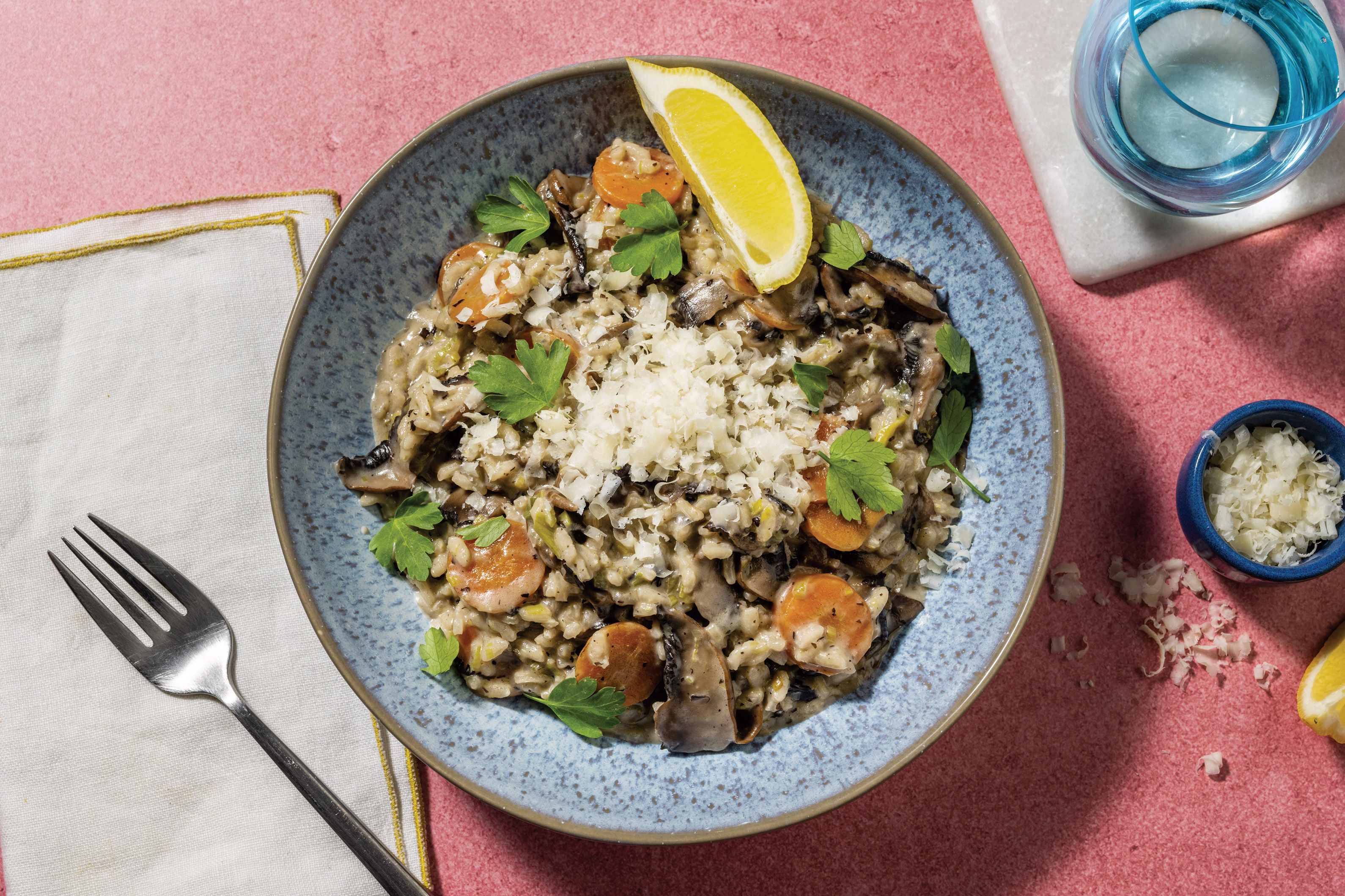 One-Pot Creamy Mushroom & Leek Risotto Recipe | HelloFresh