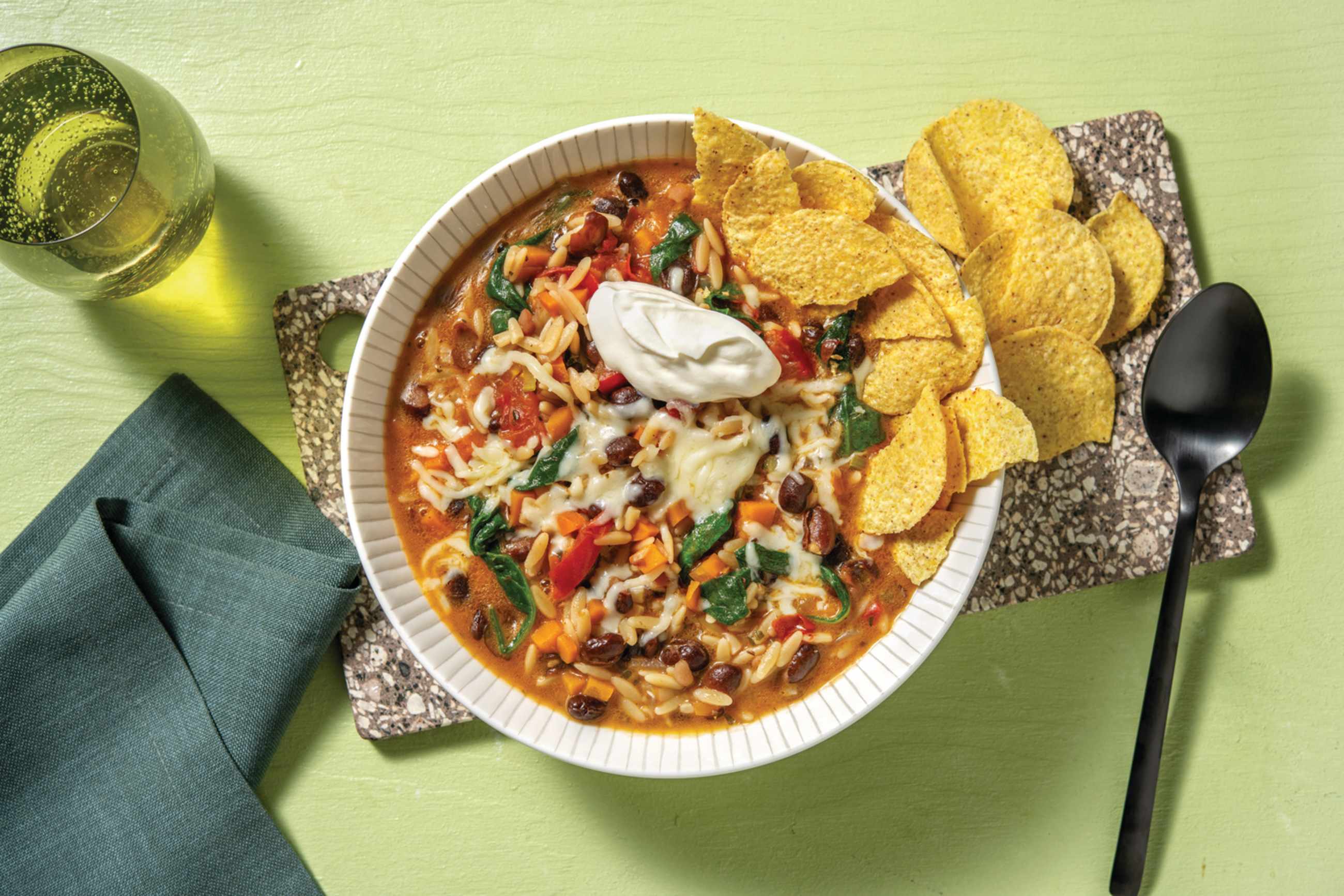 One-Pot Mexican Black Bean & Risoni Stew Recipe | HelloFresh