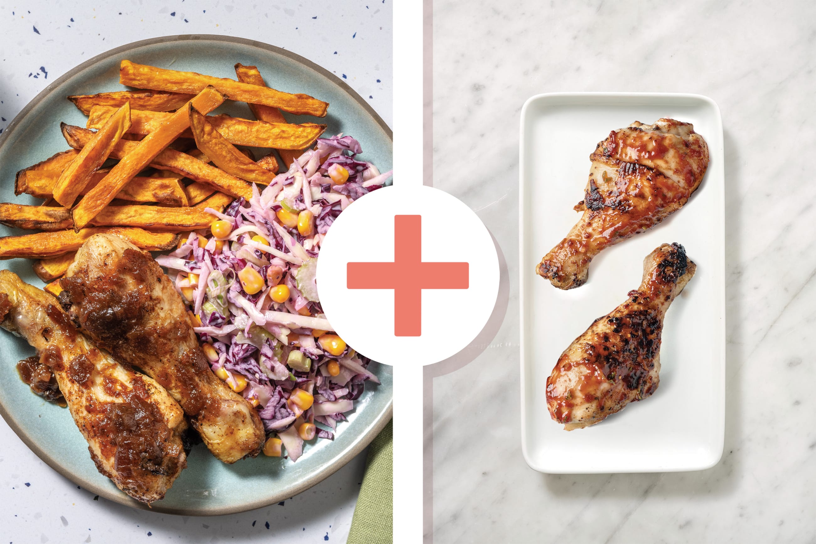 One-Tray Double American Chicken Drumsticks Recipe | HelloFresh