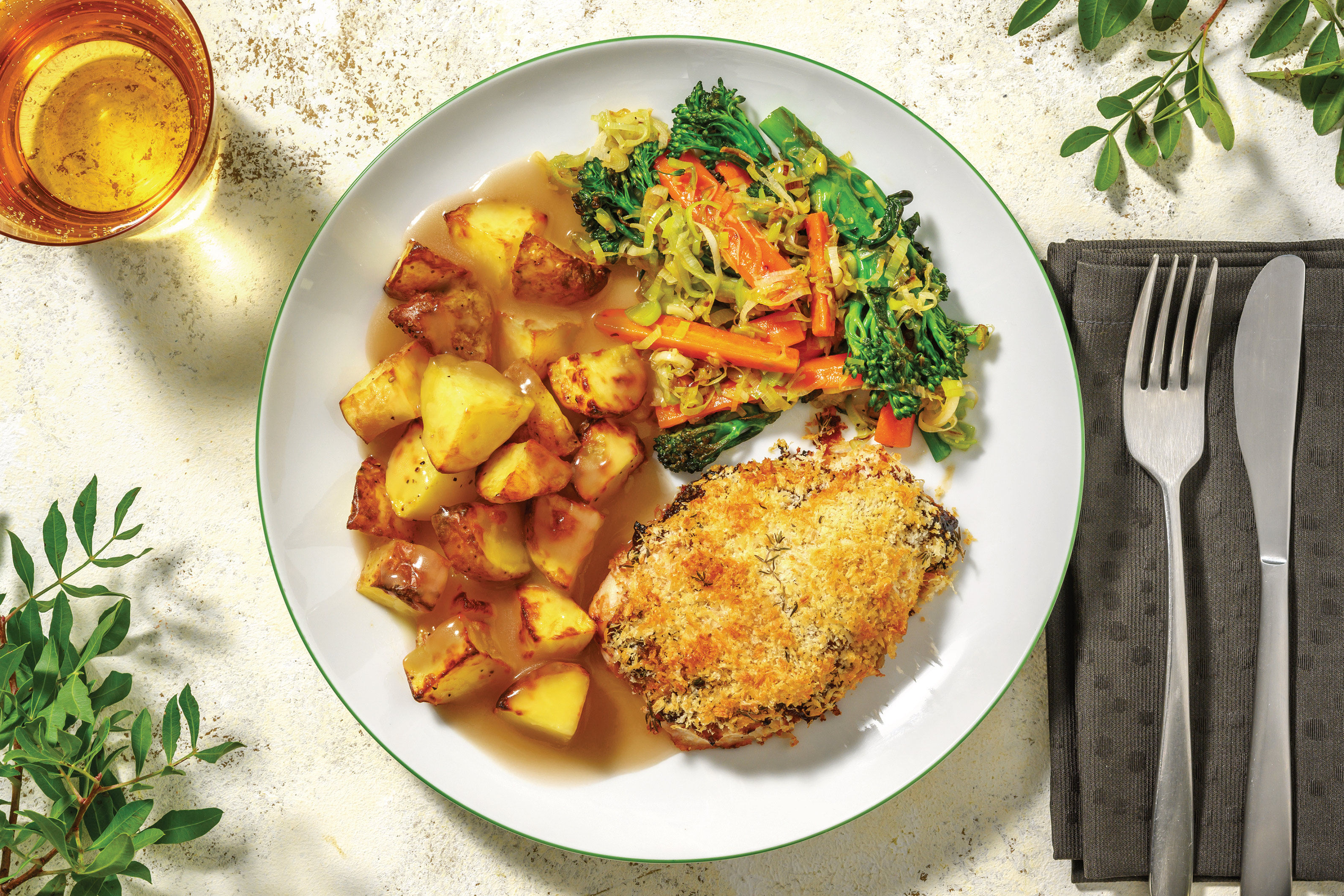 Onion Chutney Chicken & Parmesan Crumb Recipe | HelloFresh