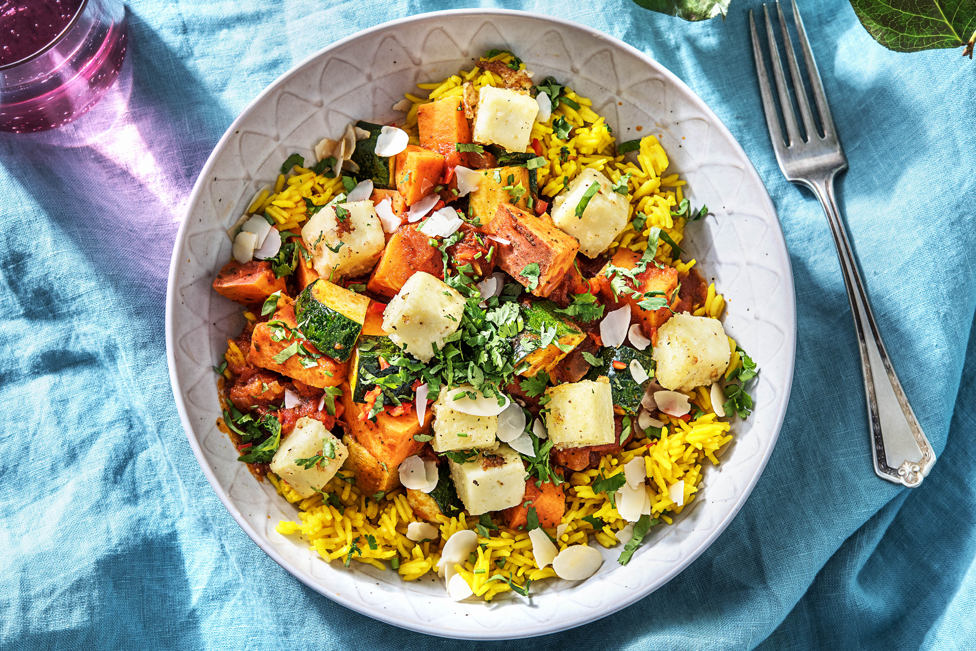 Curry with Sweet Potato & Courgette Recipe | HelloFresh