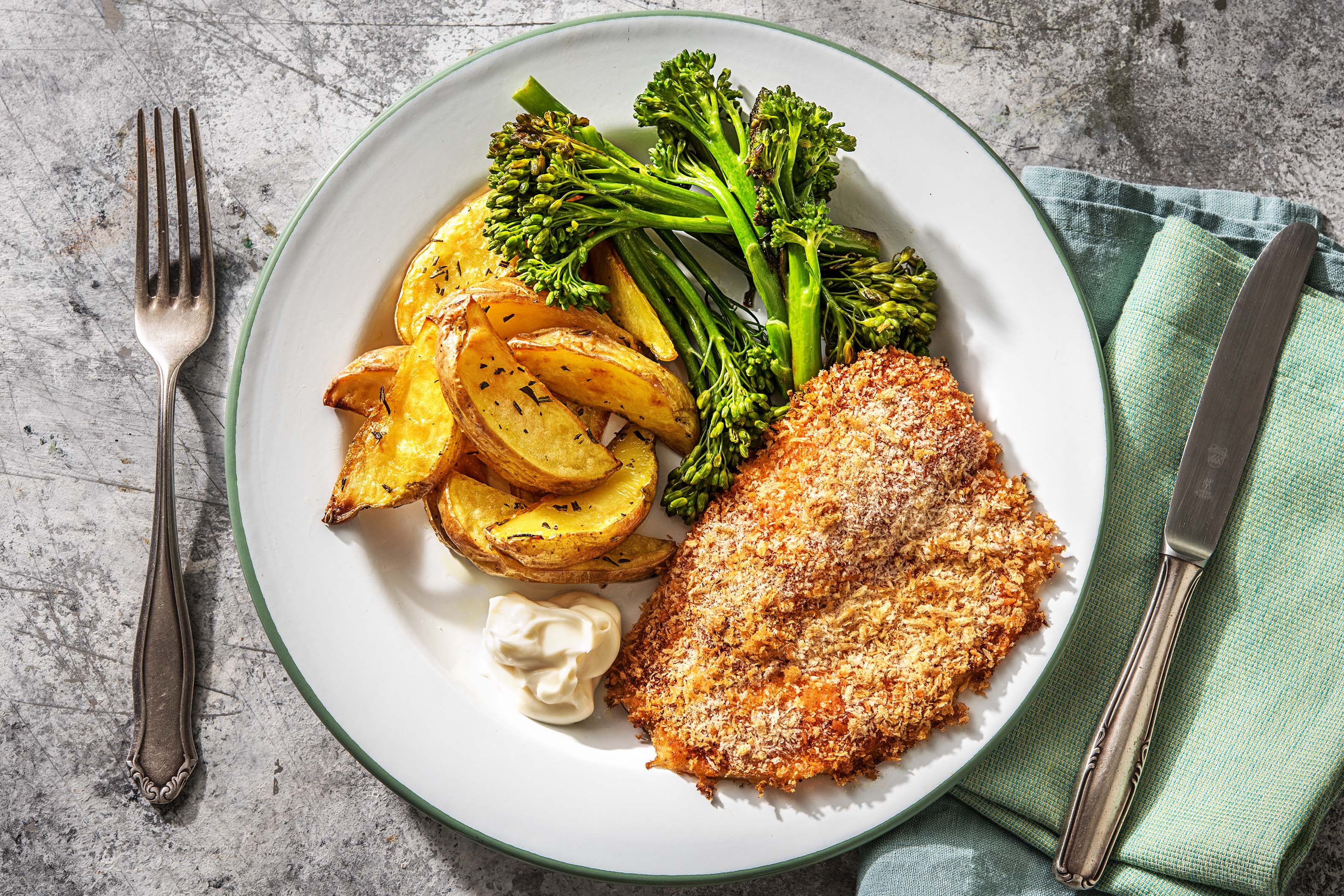 Coley with Wedges and Mayo Recipe | HelloFresh