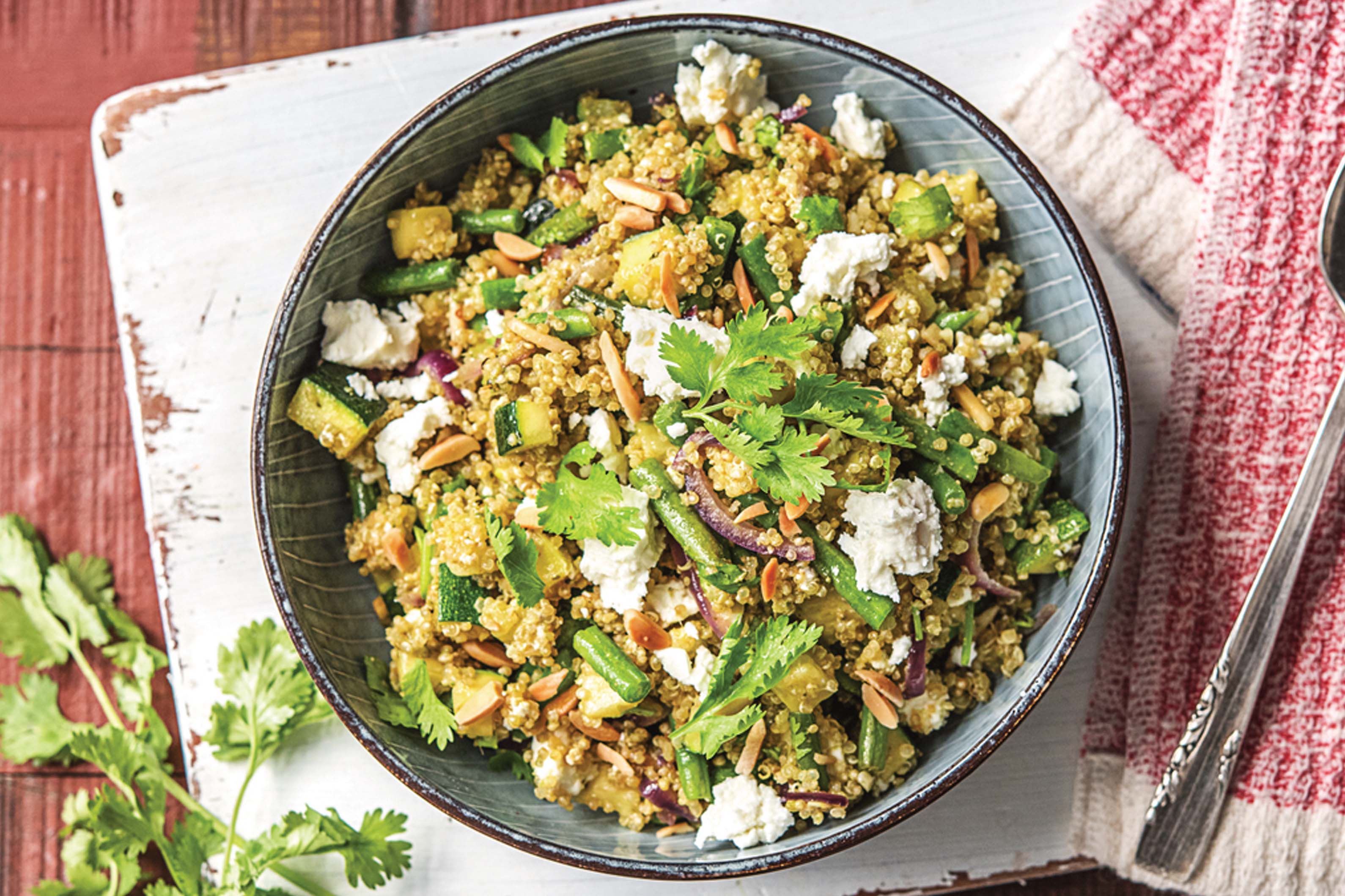 Pesto & Fetta Quinoa Bowl Recipe | HelloFresh