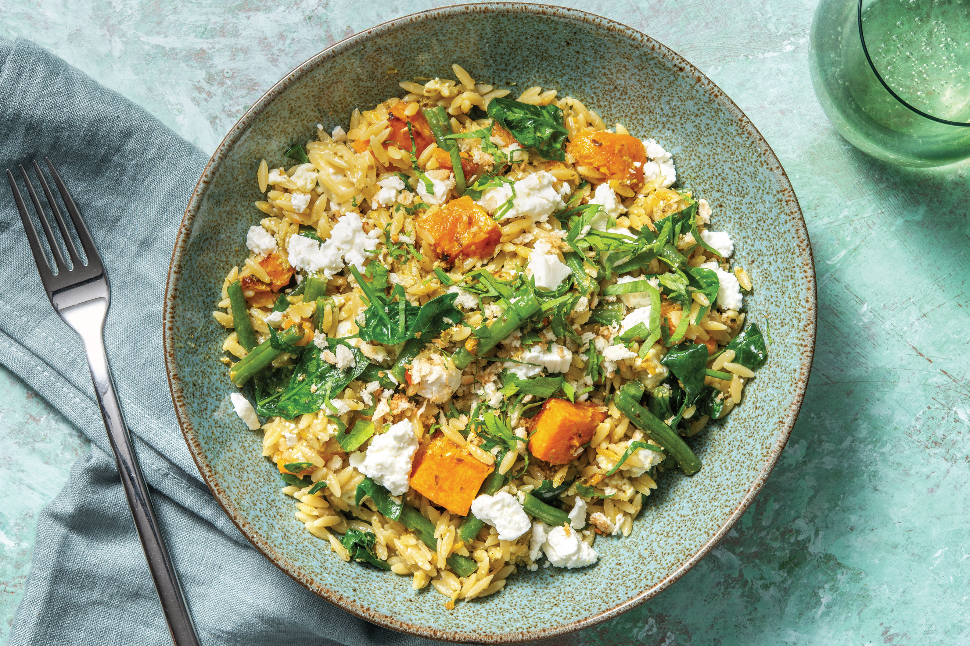 Pesto Risoni & Roasted Pumpkin - Cook Now! Recipe | HelloFresh