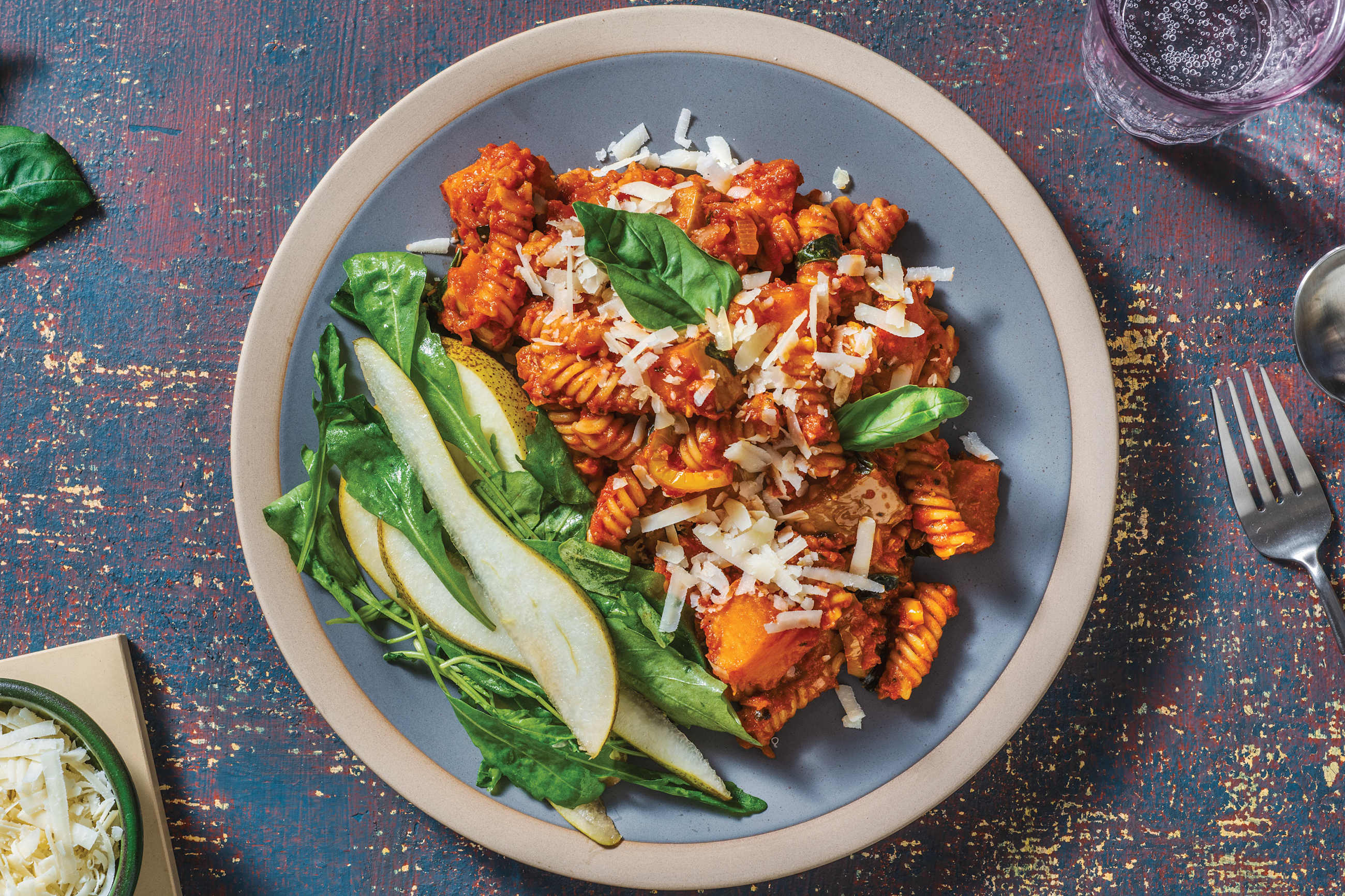 Pesto Roasted Vegetable Fusilli Recipe | HelloFresh