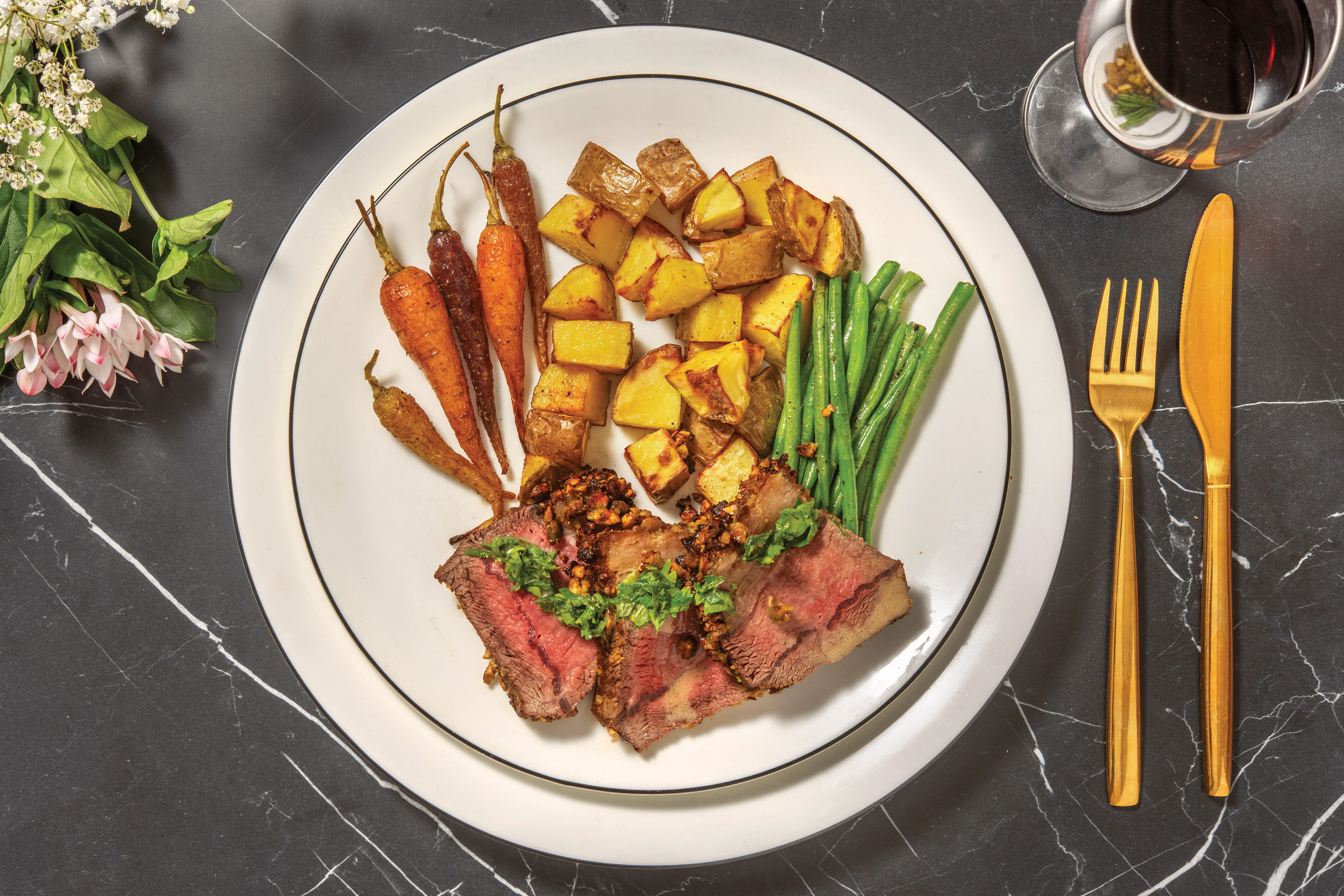 Lamb Shortloin & Mint Chimichurri Recipe | HelloFresh