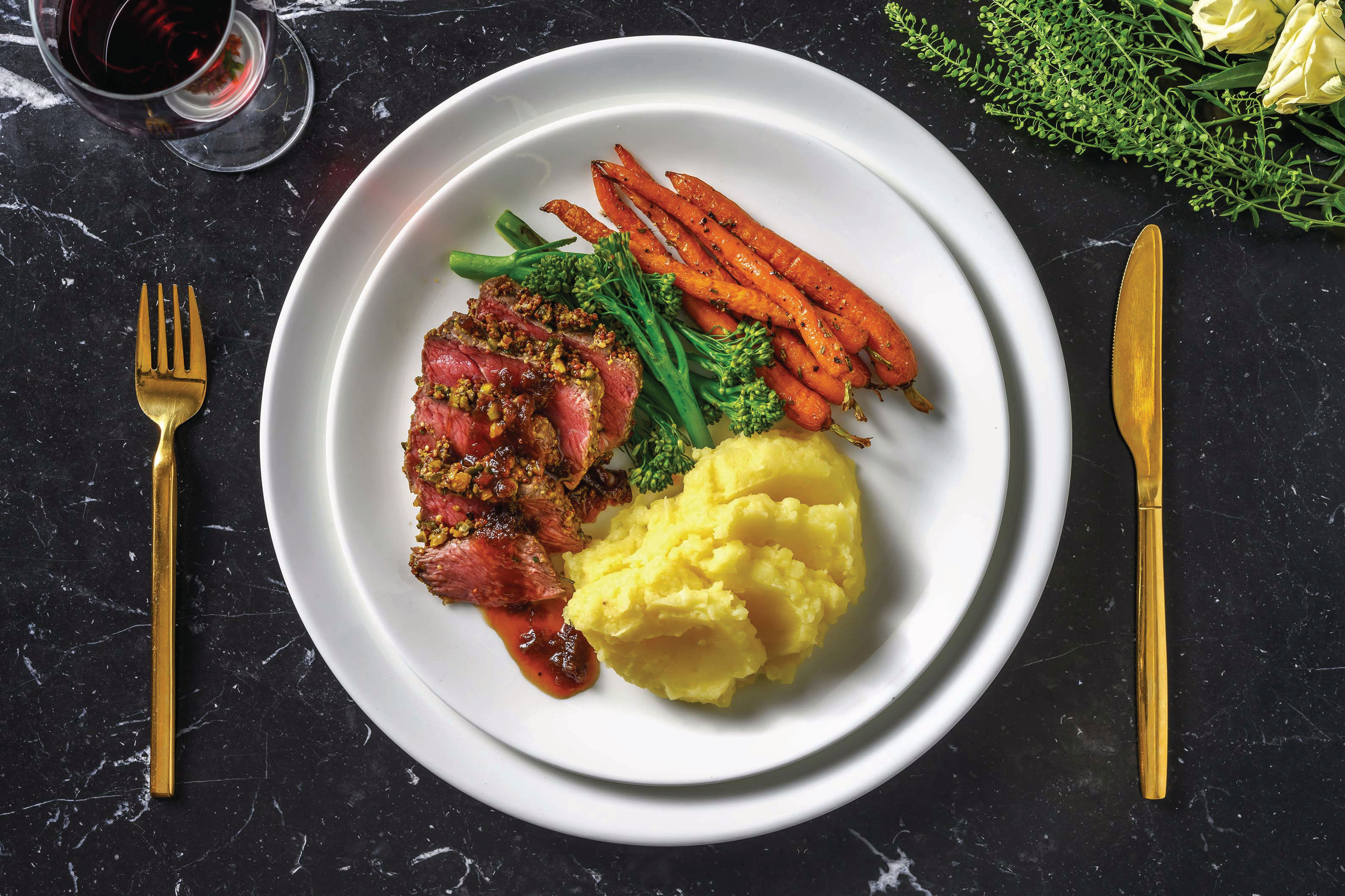 Pistachio-Crusted Lamb Rump Recipe | HelloFresh