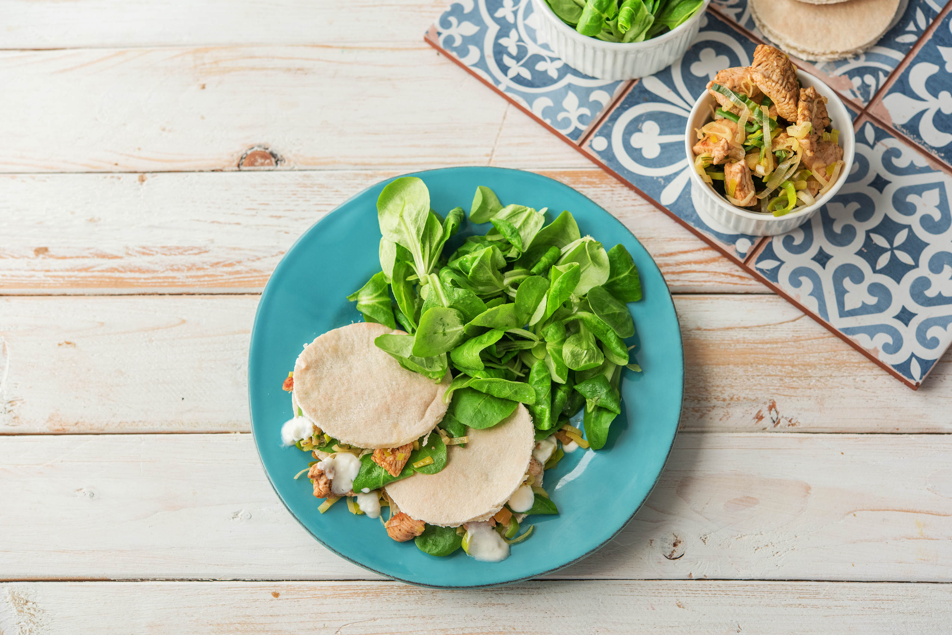 Pains pita au shawarma de dinde Recette | HelloFresh