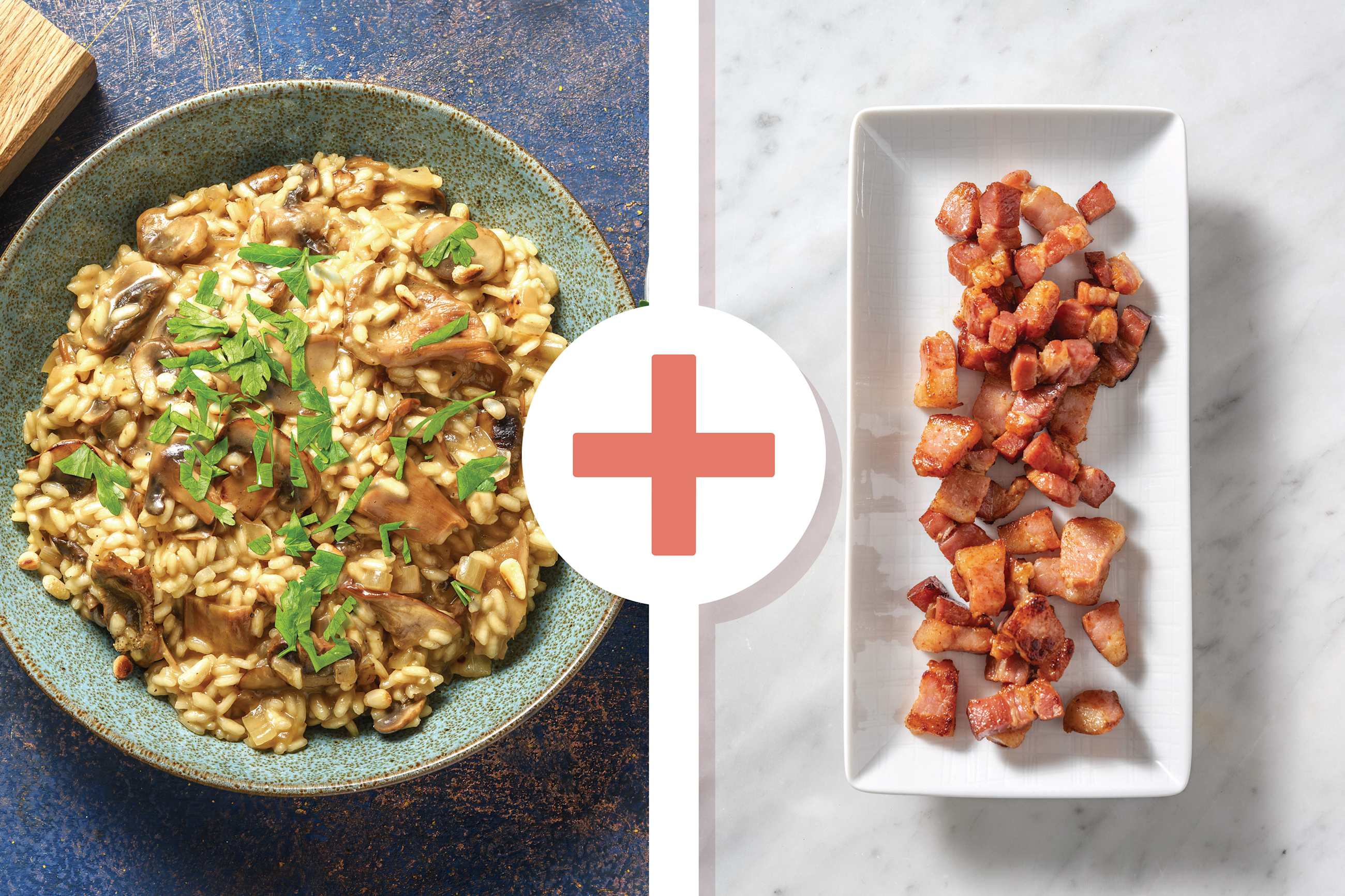 Baked Porcini Mushroom & Bacon Risotto Recipe | HelloFresh