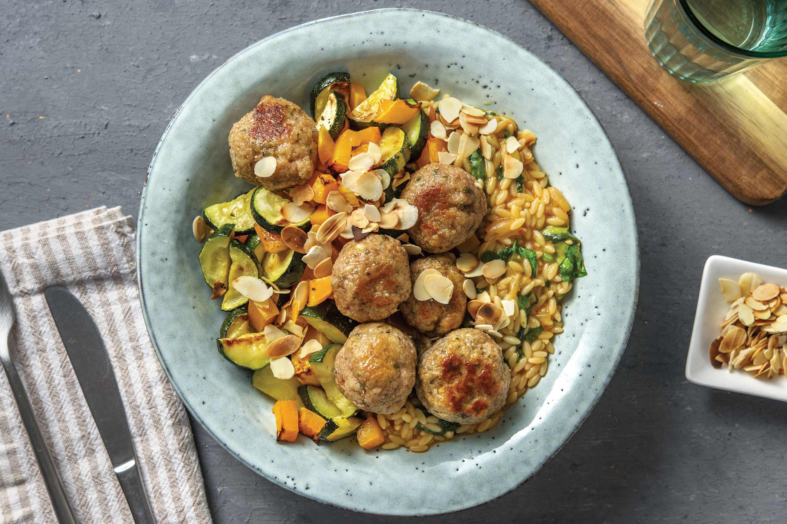 Pork Meatball & Pesto Risoni Recipe | HelloFresh