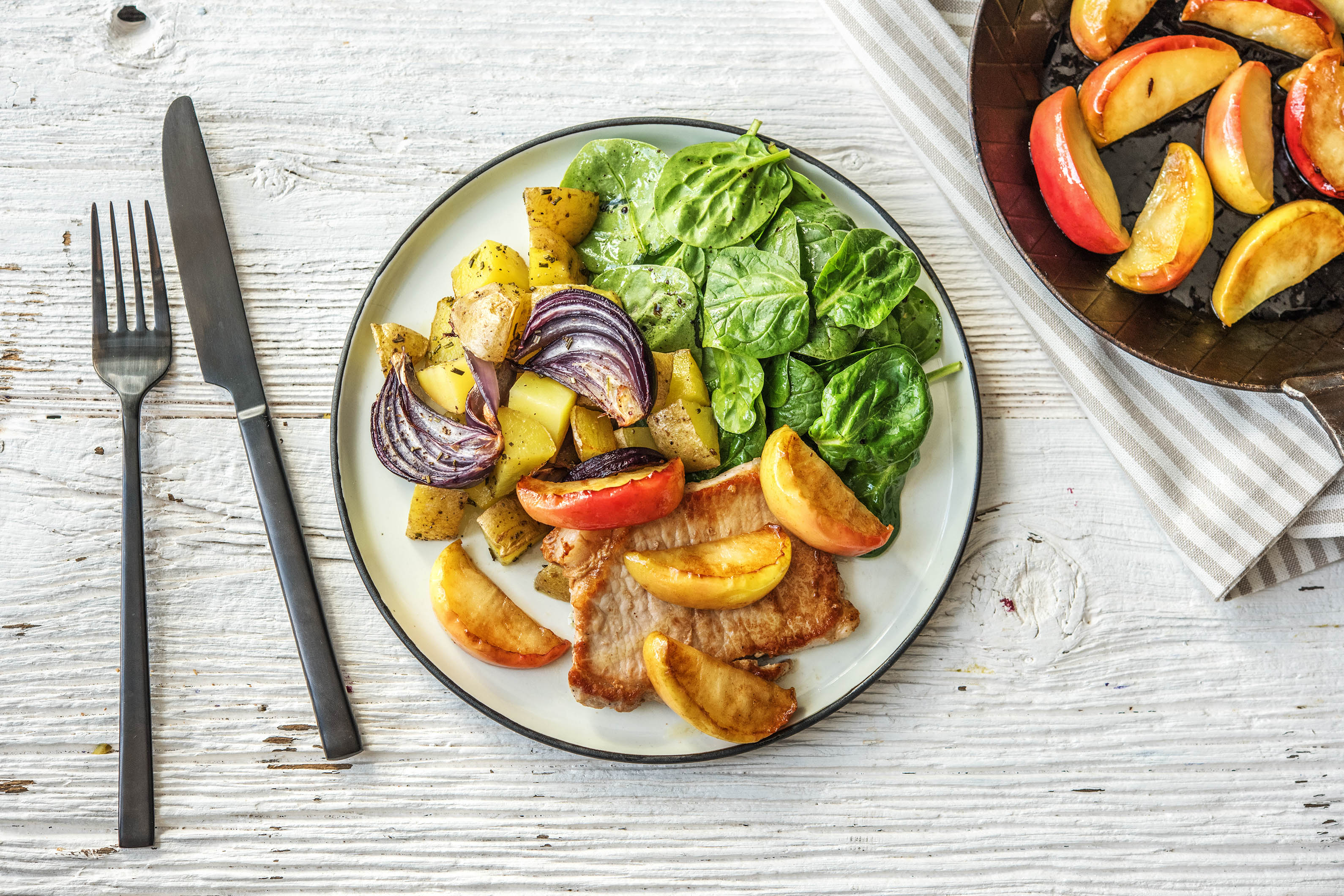 Pork with Buttery Apple Recipe | HelloFresh