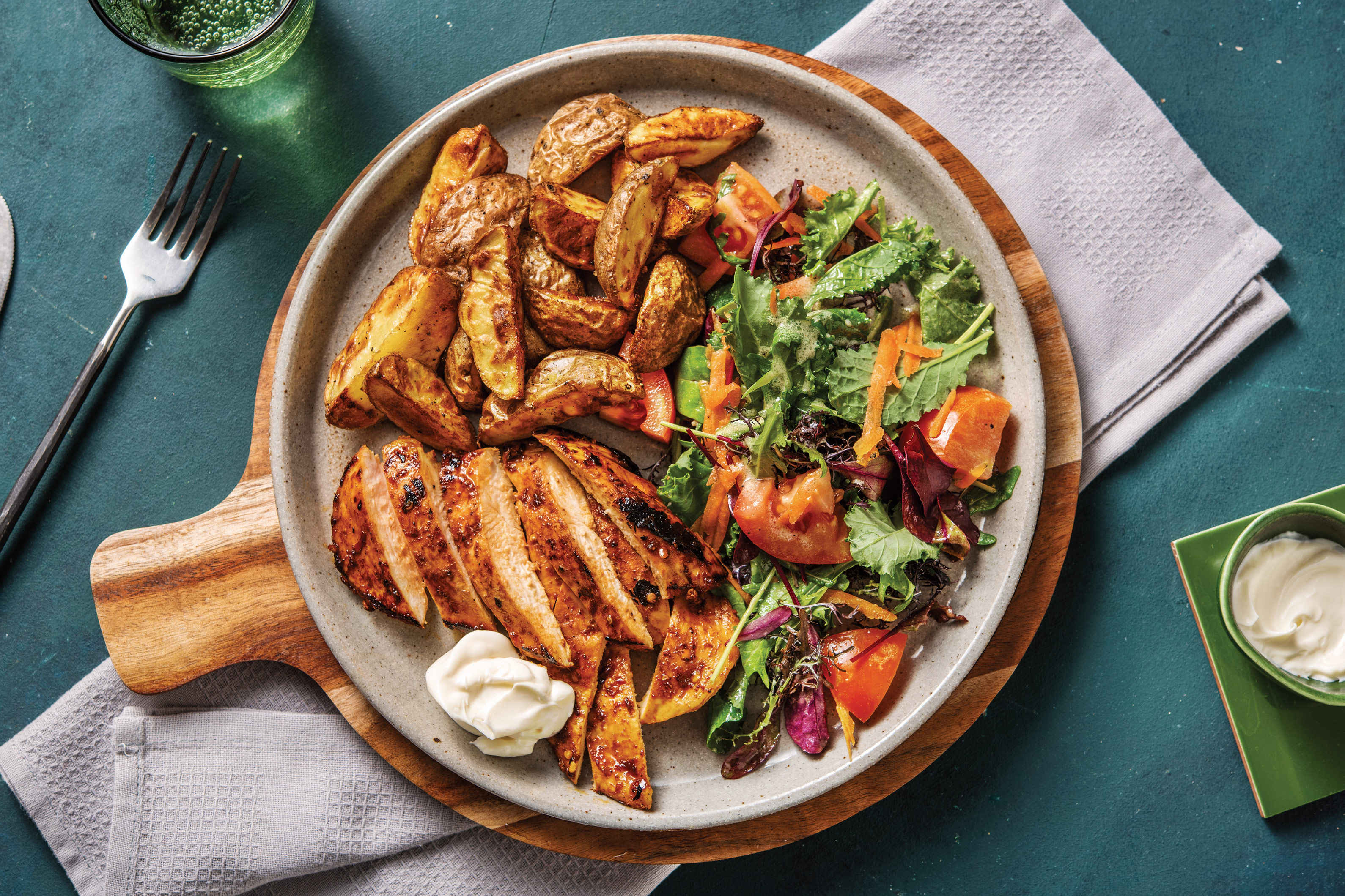 Portuguese Chicken & Golden Potato Wedges Recipe | HelloFresh