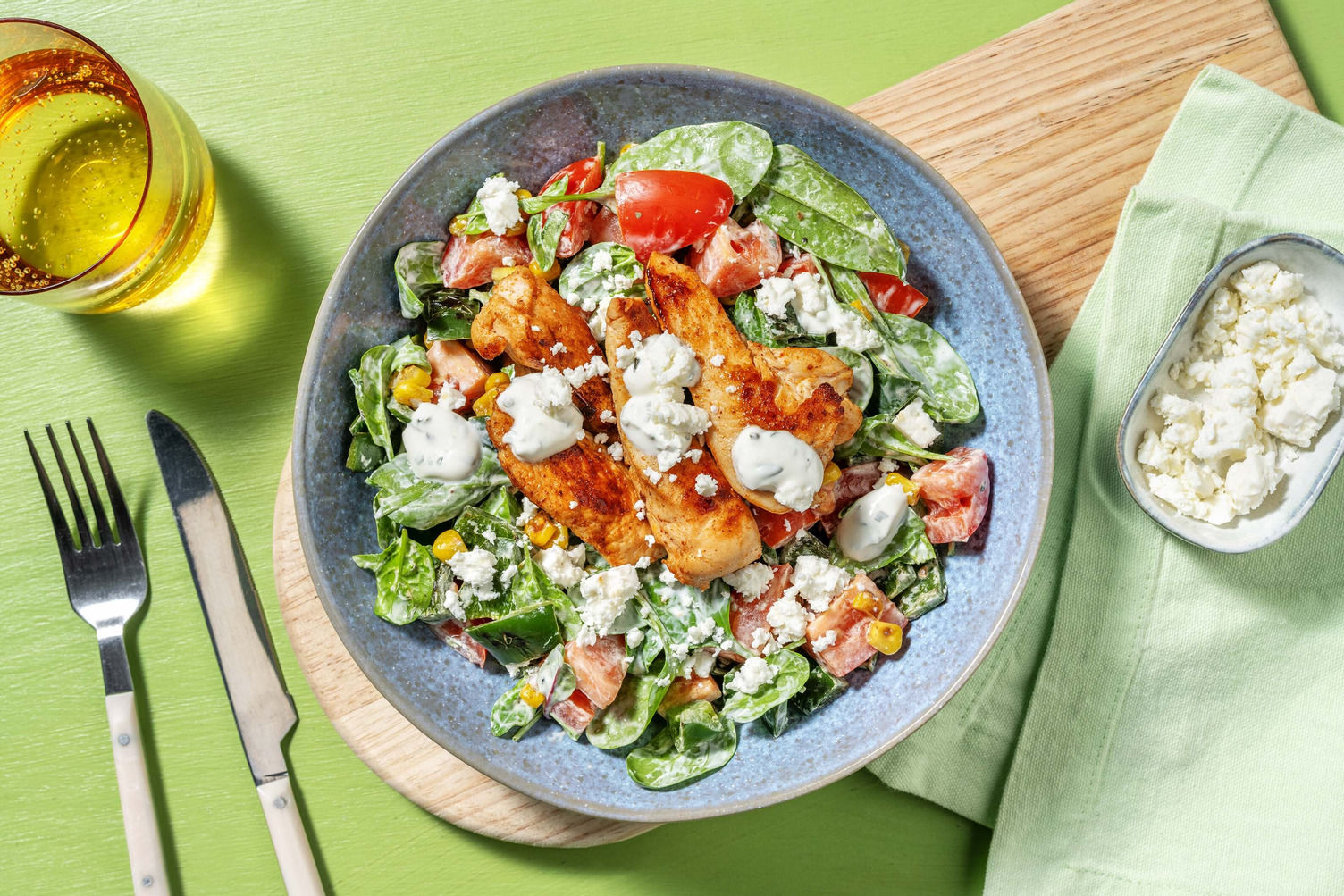 Southwestern-Spiced Chicken and Ranch Salad Recipe | HelloFresh