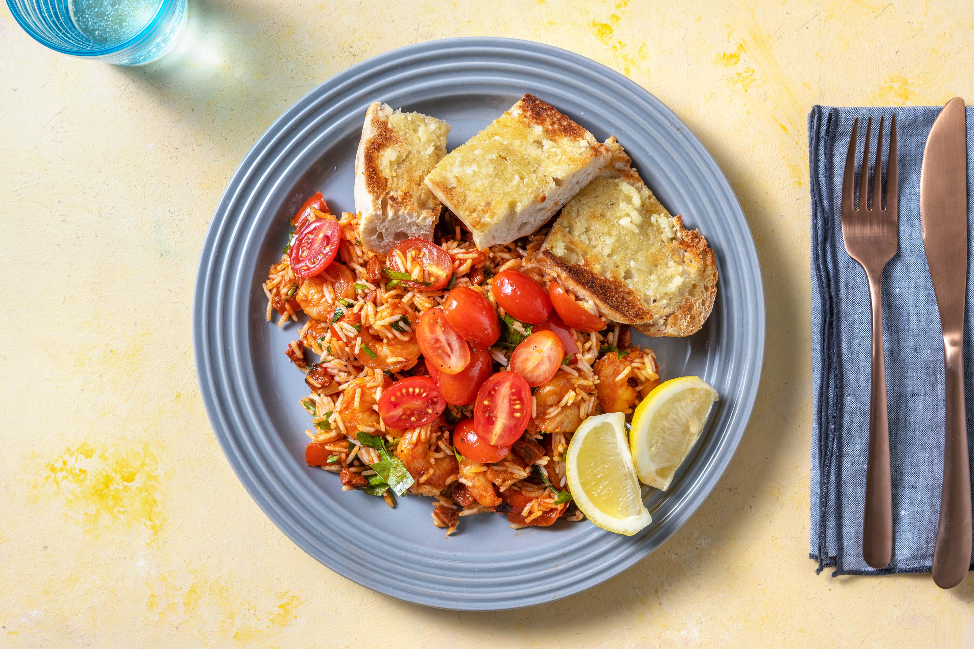King Prawn and Chorizo Spanish Rice Recipe | HelloFresh