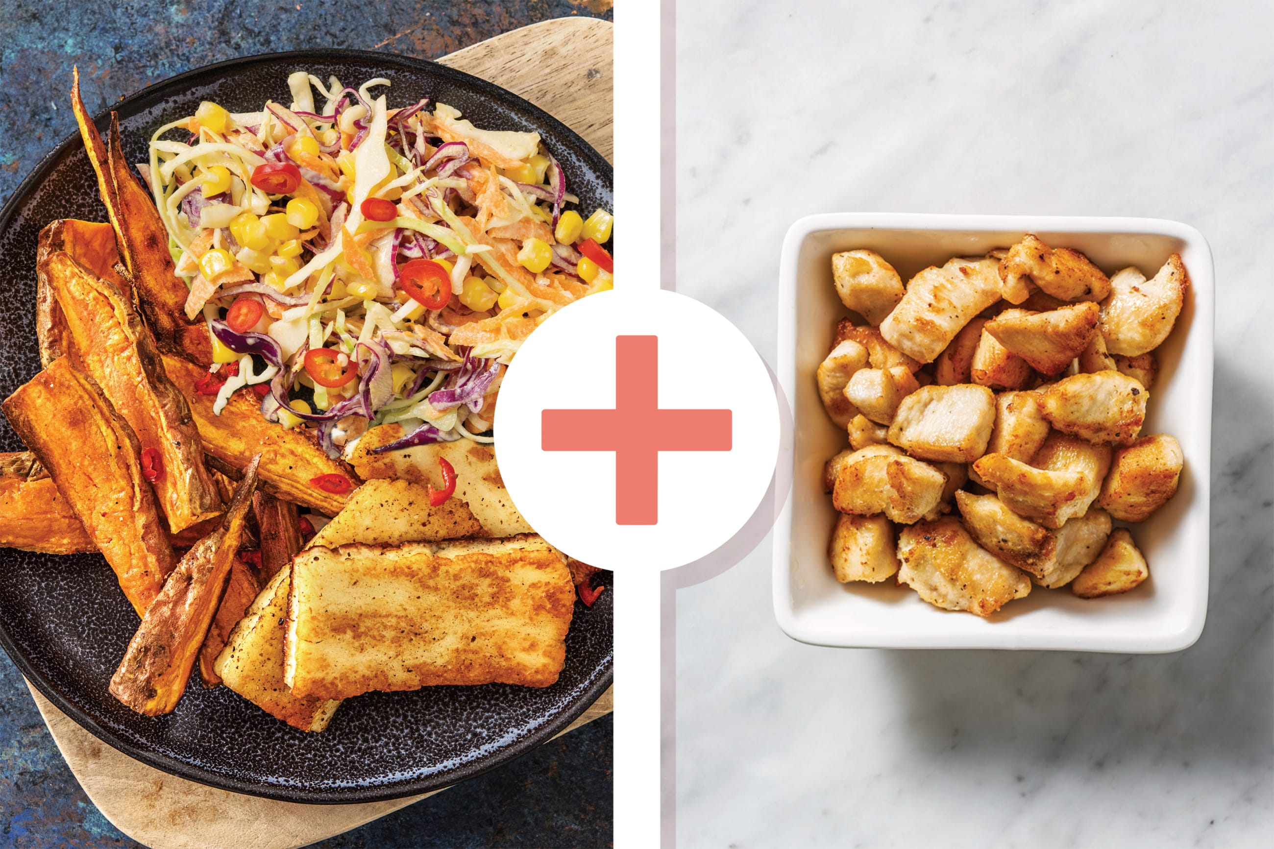Pan-Fried Honey Chicken & Haloumi Recipe | HelloFresh