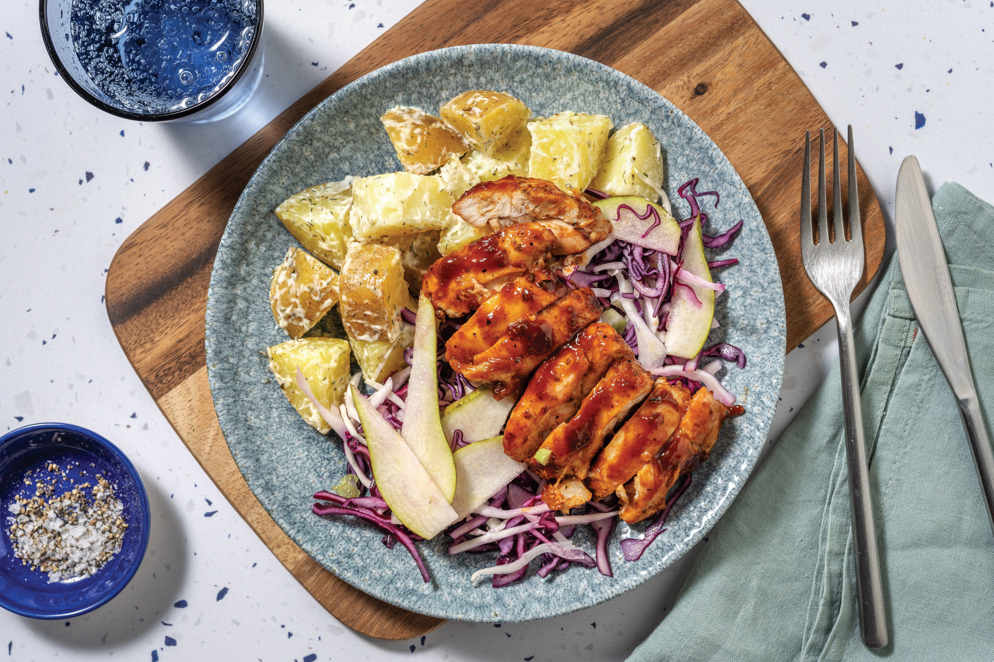 BBQ Chicken & Creamy Potato Salad Recipe | HelloFresh