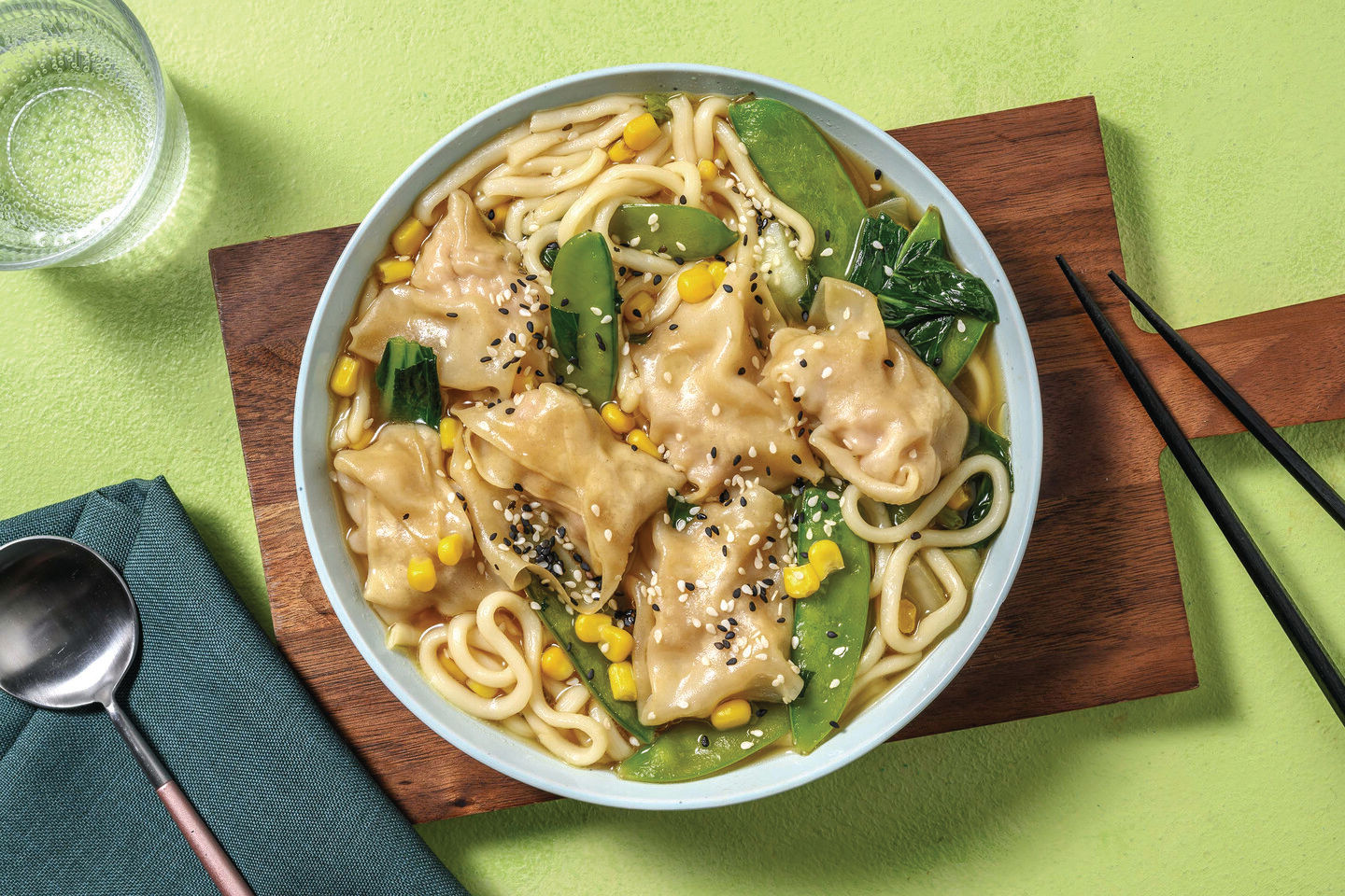 Easy Prawn Wonton & Udon Noodle Soup Recipe | HelloFresh