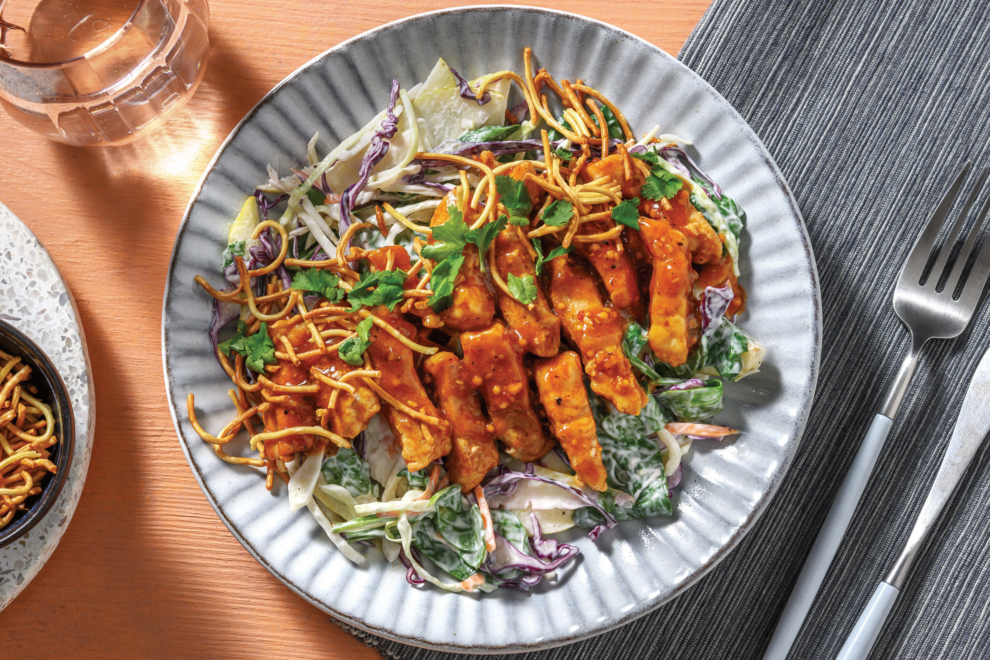 Sweet Chilli Pork & Crunchy Noodles Recipe | HelloFresh