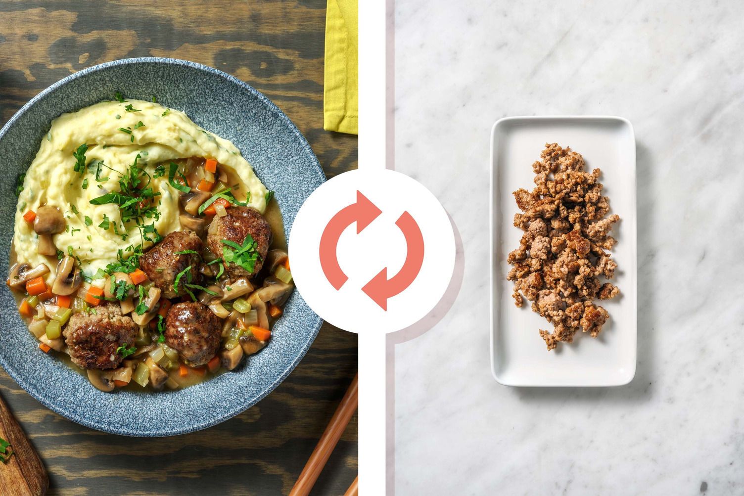 Classic Turkey Meatball and Mushroom Stew Recipe | HelloFresh