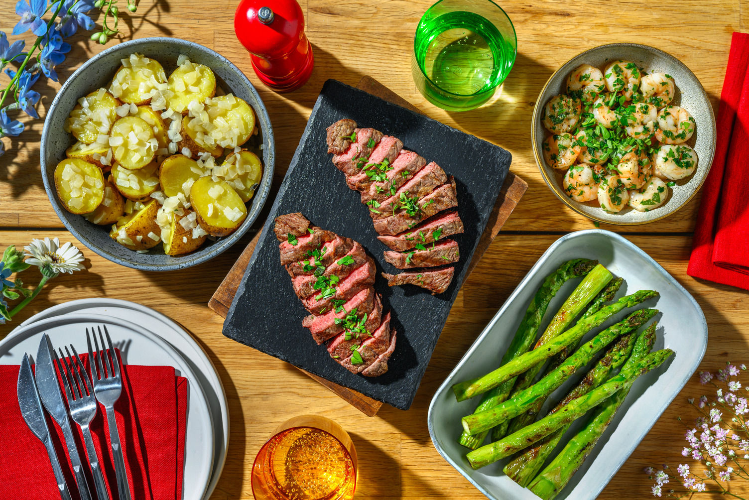 Grilled Surf and Steak Dinner Recipe | HelloFresh