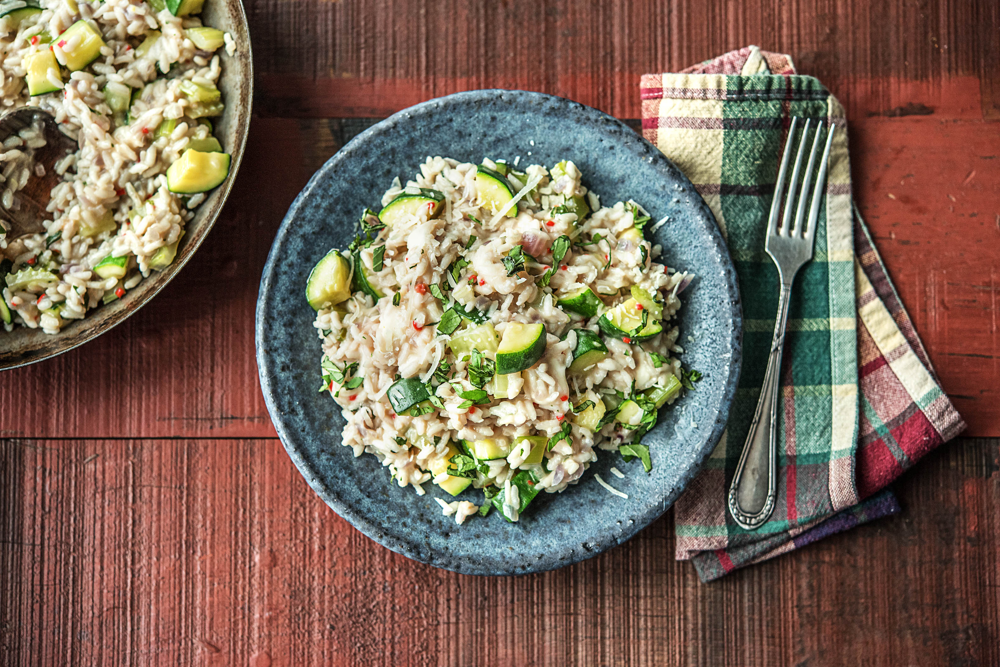 Risotto à la courgette et à la mozzarella de bufflonne Recette | HelloFresh