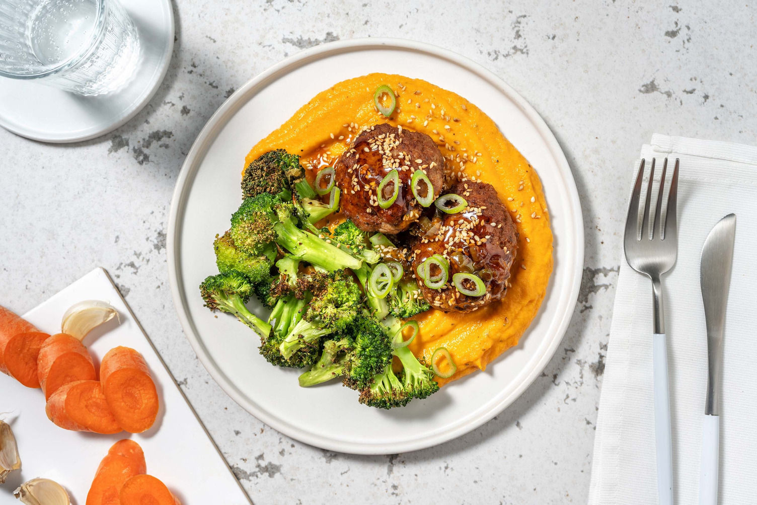 Smart Sesame-Crusted Turkey Rissoles Recipe | HelloFresh